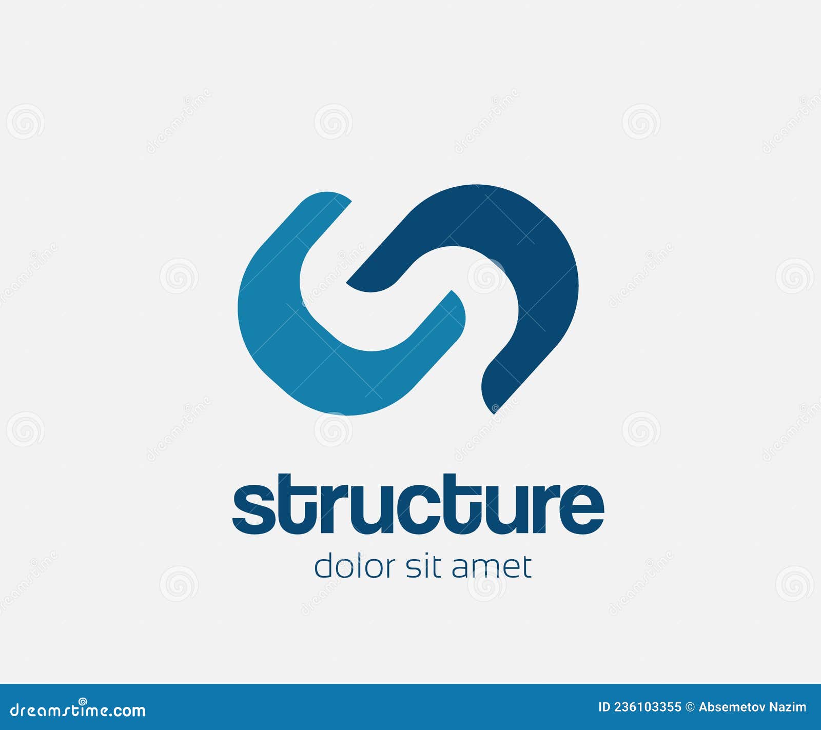 S Letter Shape Logo Design Template Stock Vector - Illustration of ...