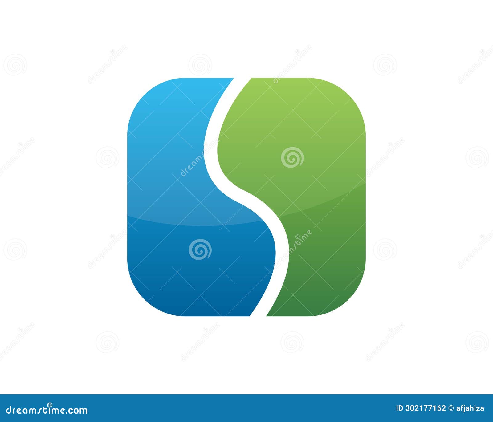 Letter Hw Square Negative Space Logo Vector | CartoonDealer.com #313471214