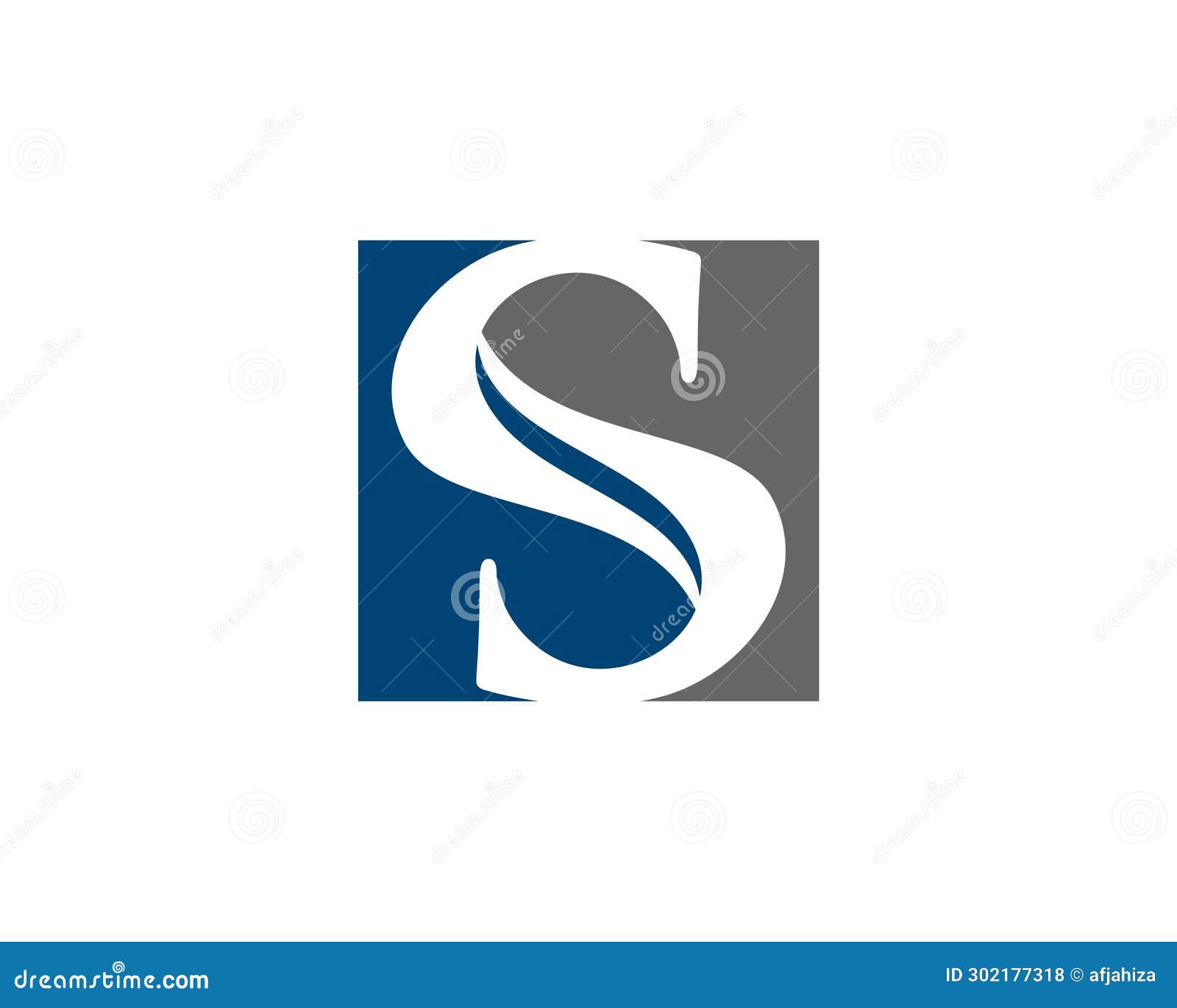 S Letter Square Initial Logo Stock Vector - Illustration of sign, logo ...