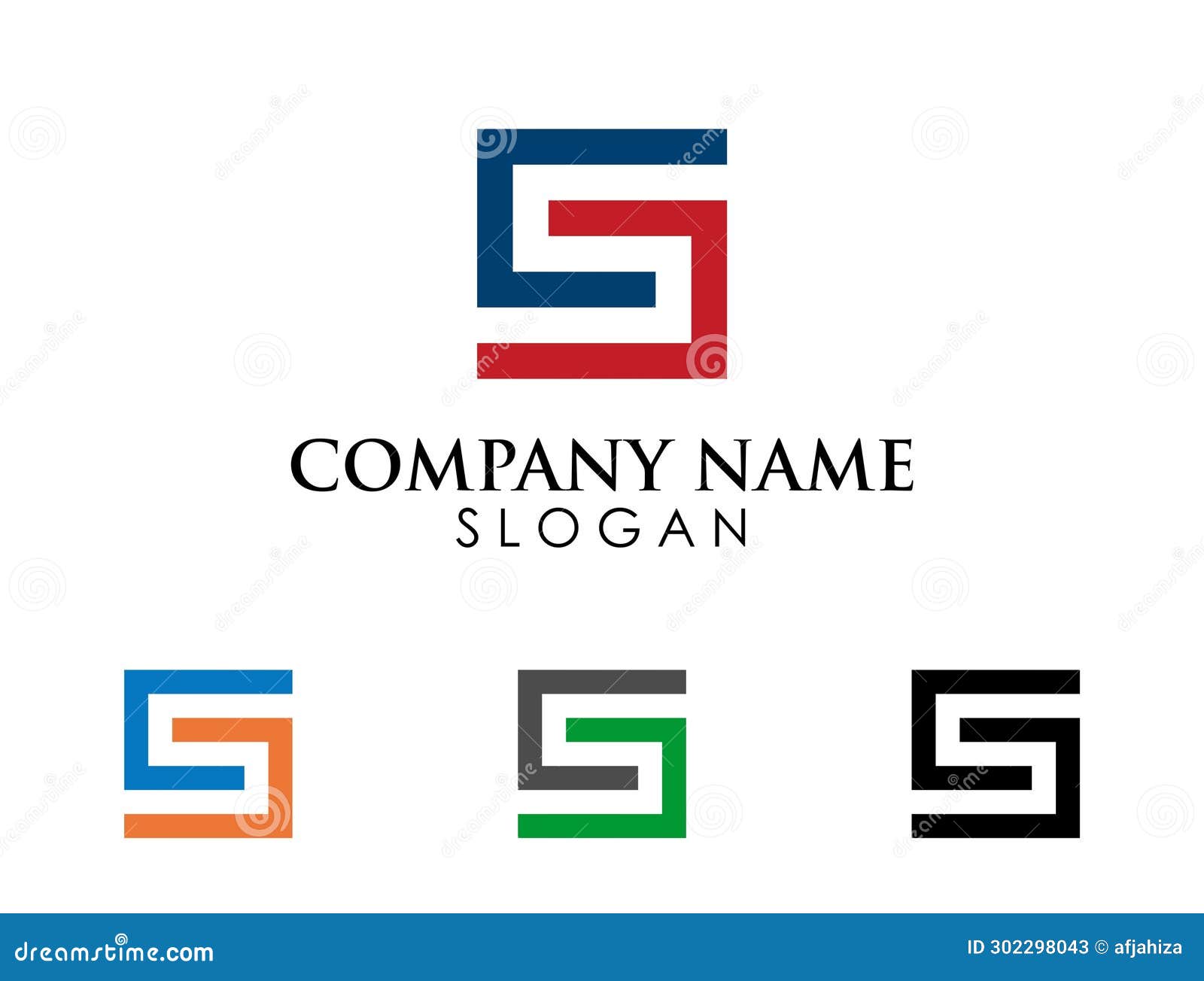 S Letter Square Logo Icon Template Stock Vector - Illustration of ...