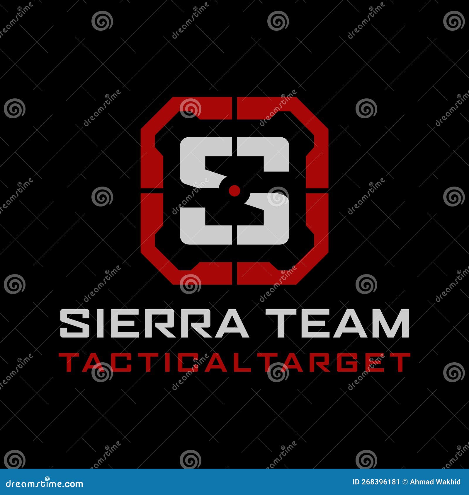 S Letter Tactical Military Target Logo Design Stock Illustration ...