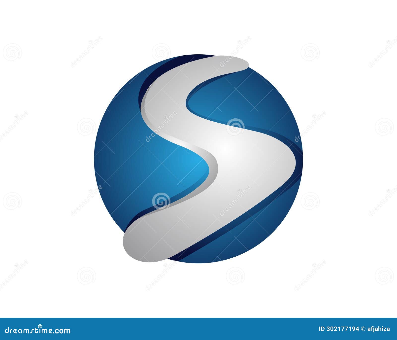S Letter Tech Sphere Logo Template 1 Stock Vector - Illustration of ...