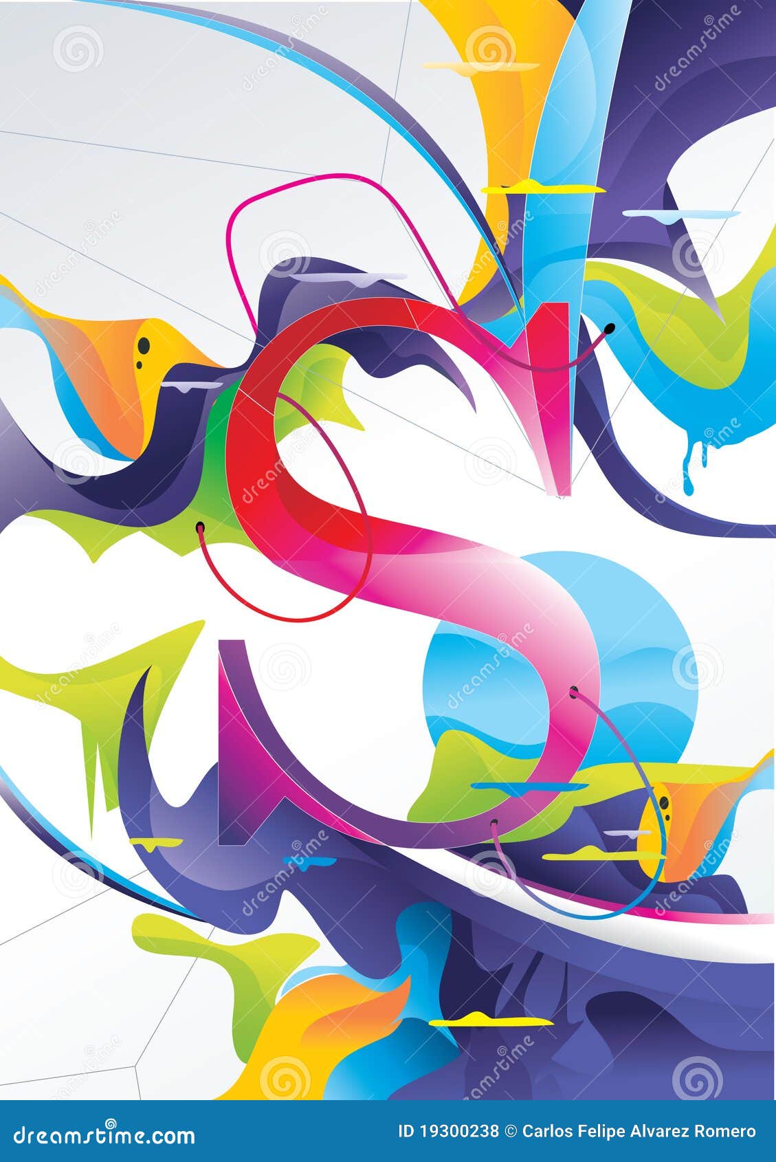 S letter vector stock illustration. Illustration of composition - 19300238