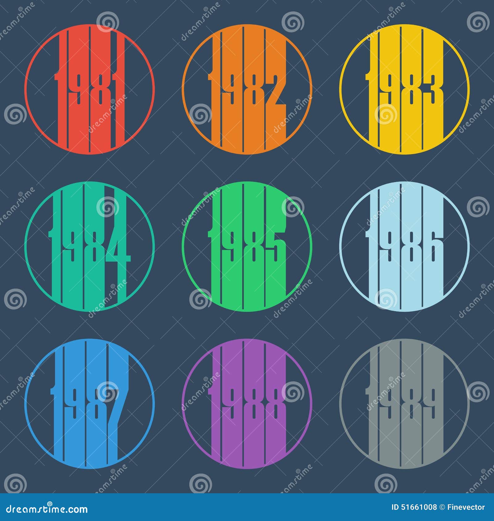 1980s Logo. Cartoon Vector | CartoonDealer.com #248939309