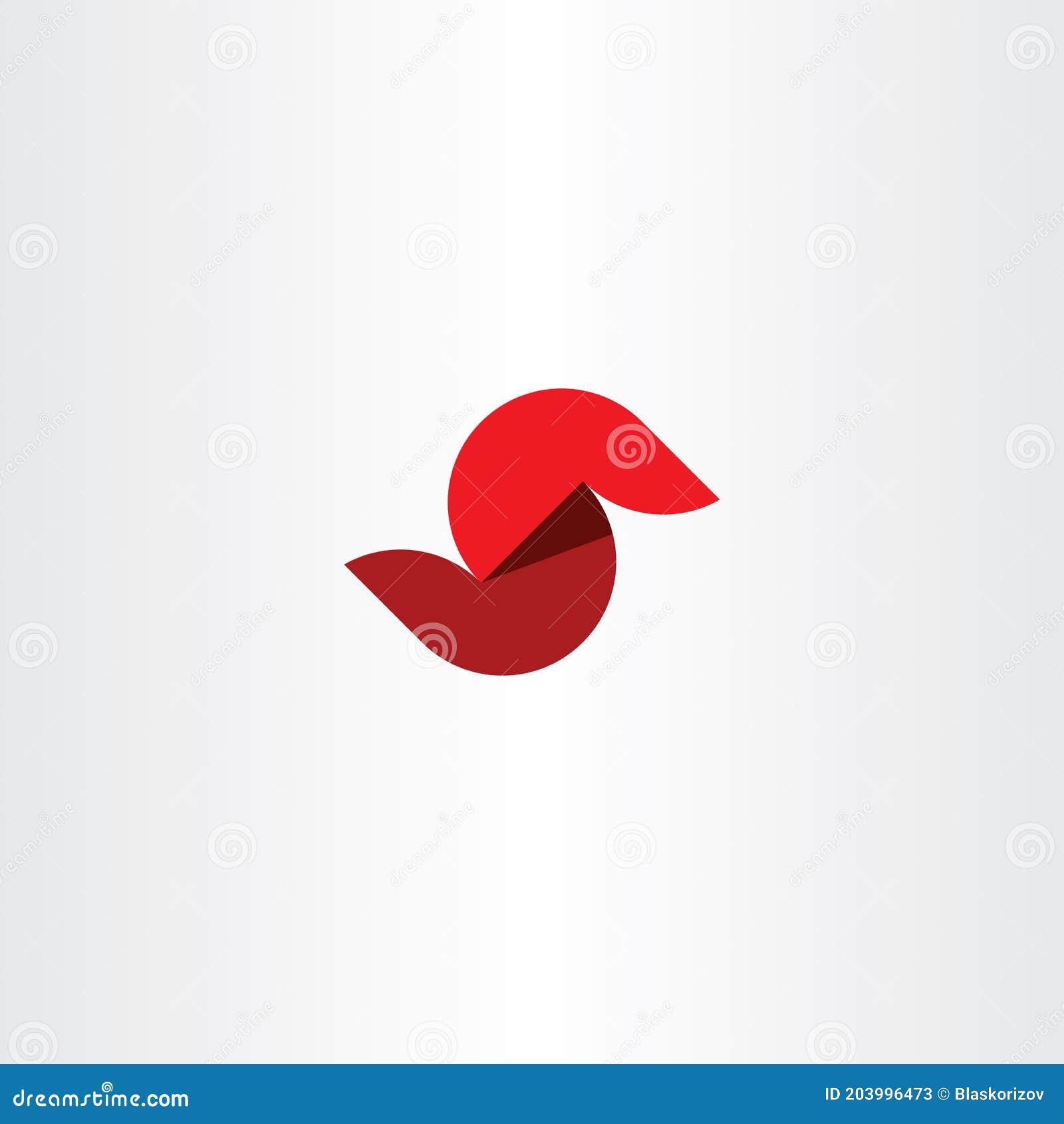 S Logo Red Letter Icon Geometric Vector Logotype Stock Vector ...