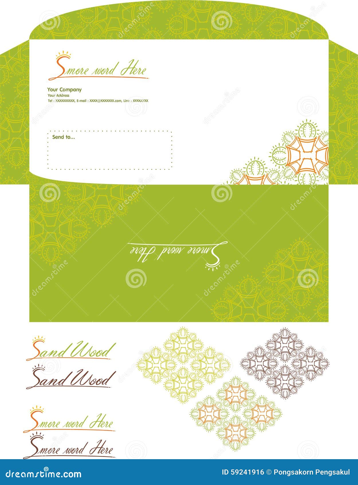 S Logo with Sample Envelope Stock Vector - Illustration of branding ...