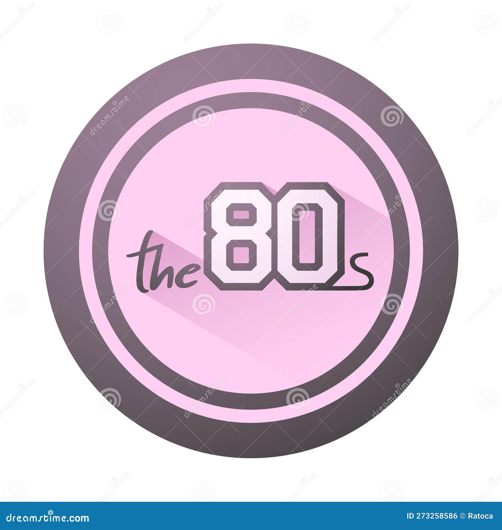 The 80s message symbol stock vector. Illustration of logo - 273258586