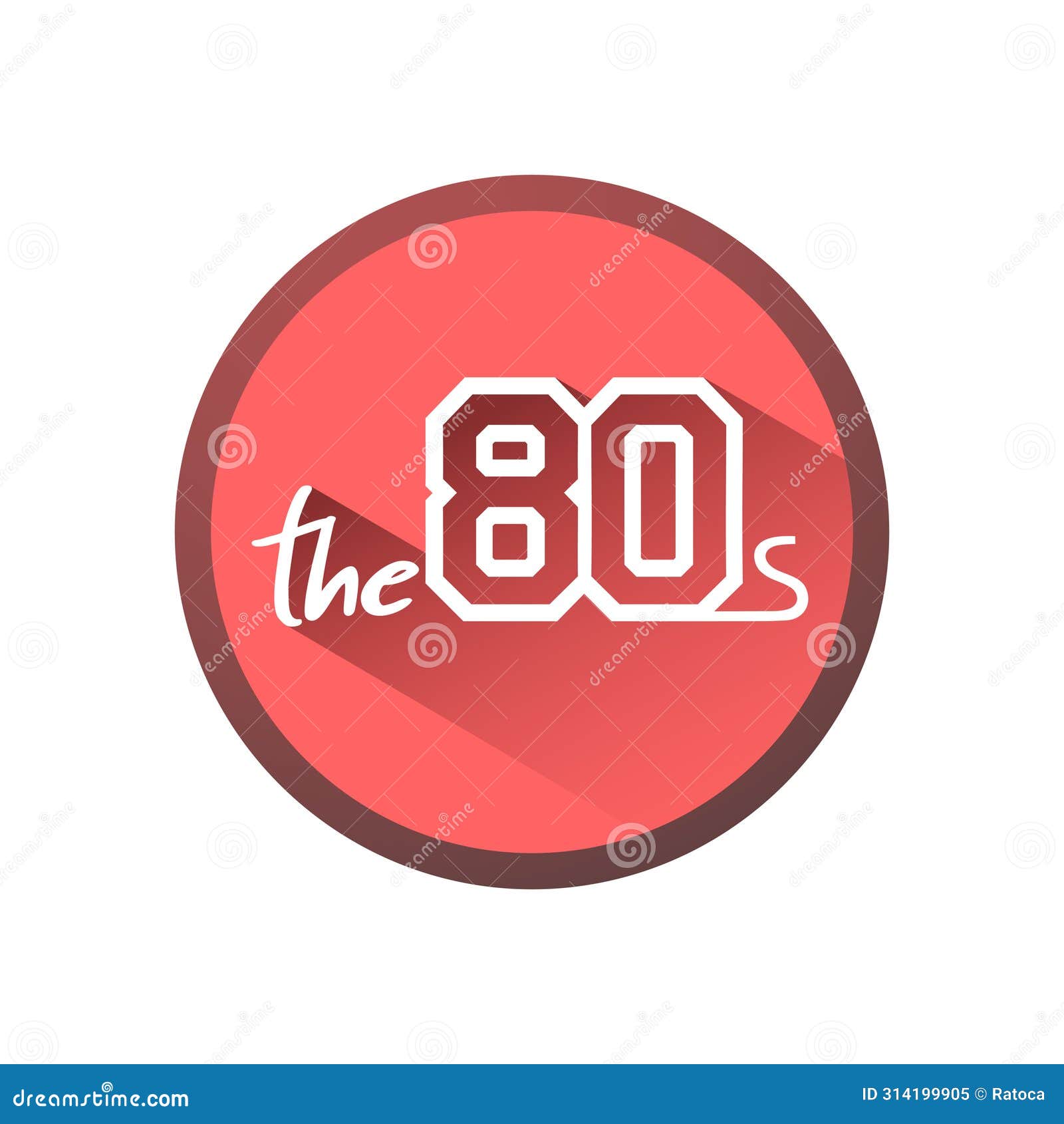 The 80s message symbol stock illustration. Illustration of graphic ...