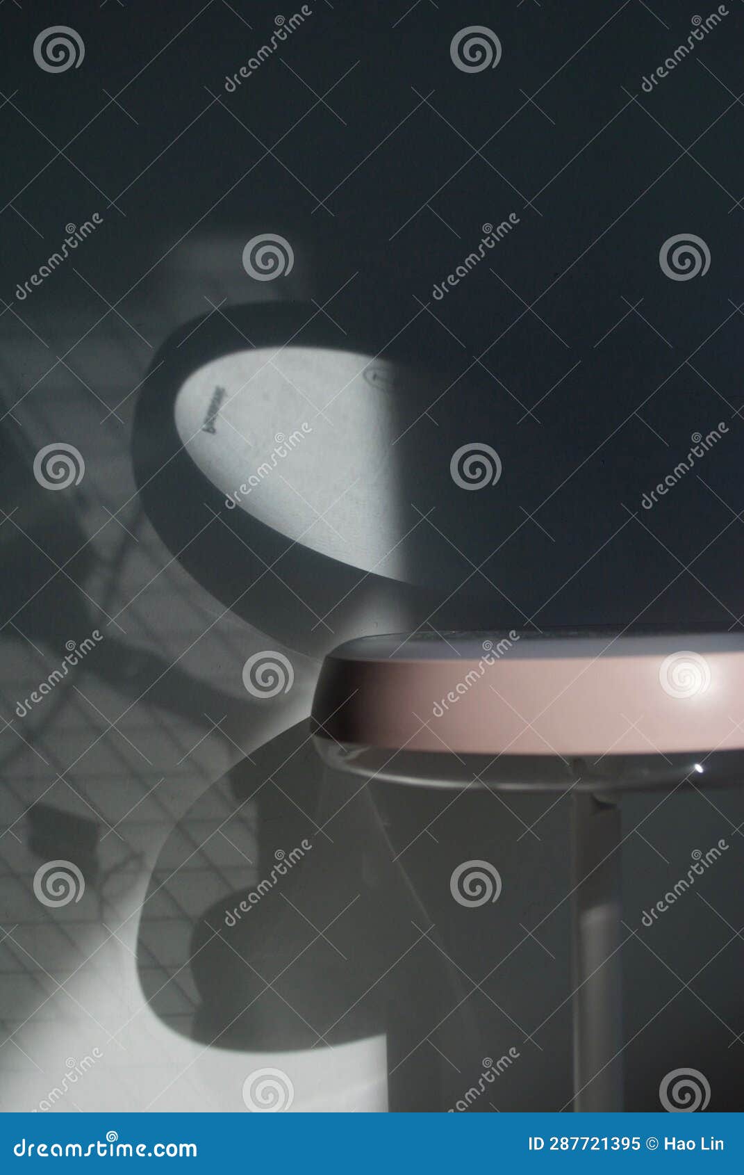 The Mirror Reflects Sunlight on the Wall Stock Image - Image of ...