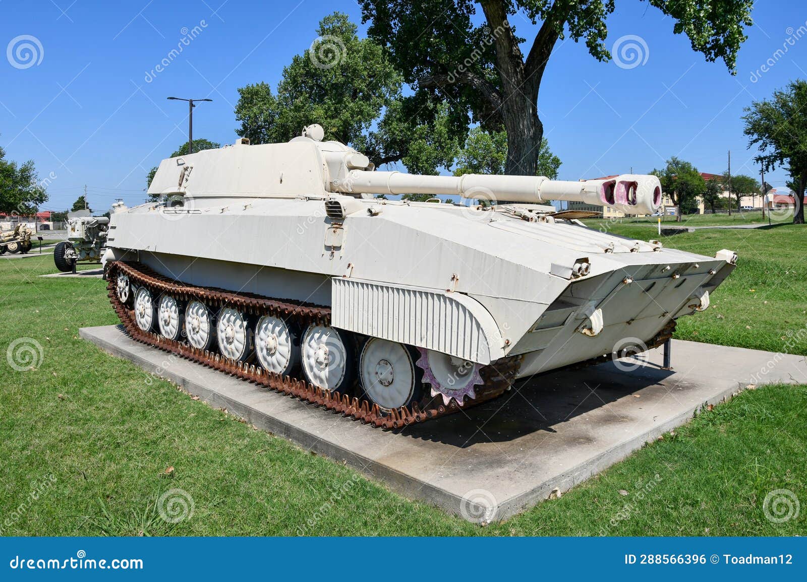 2S1 122mm Self-propelled Howitzer Gvozdika Russian-built Stock Photo ...