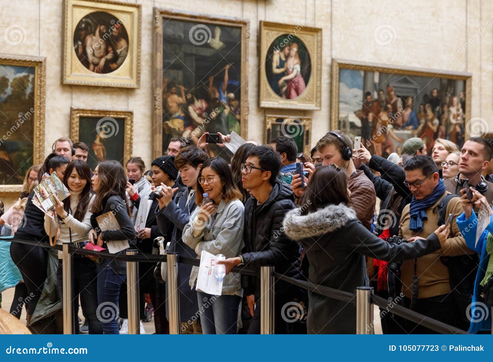 ` S Mona Lisa De Leonardo Da Vinci No Louvre Museumn Foto de Stock ...