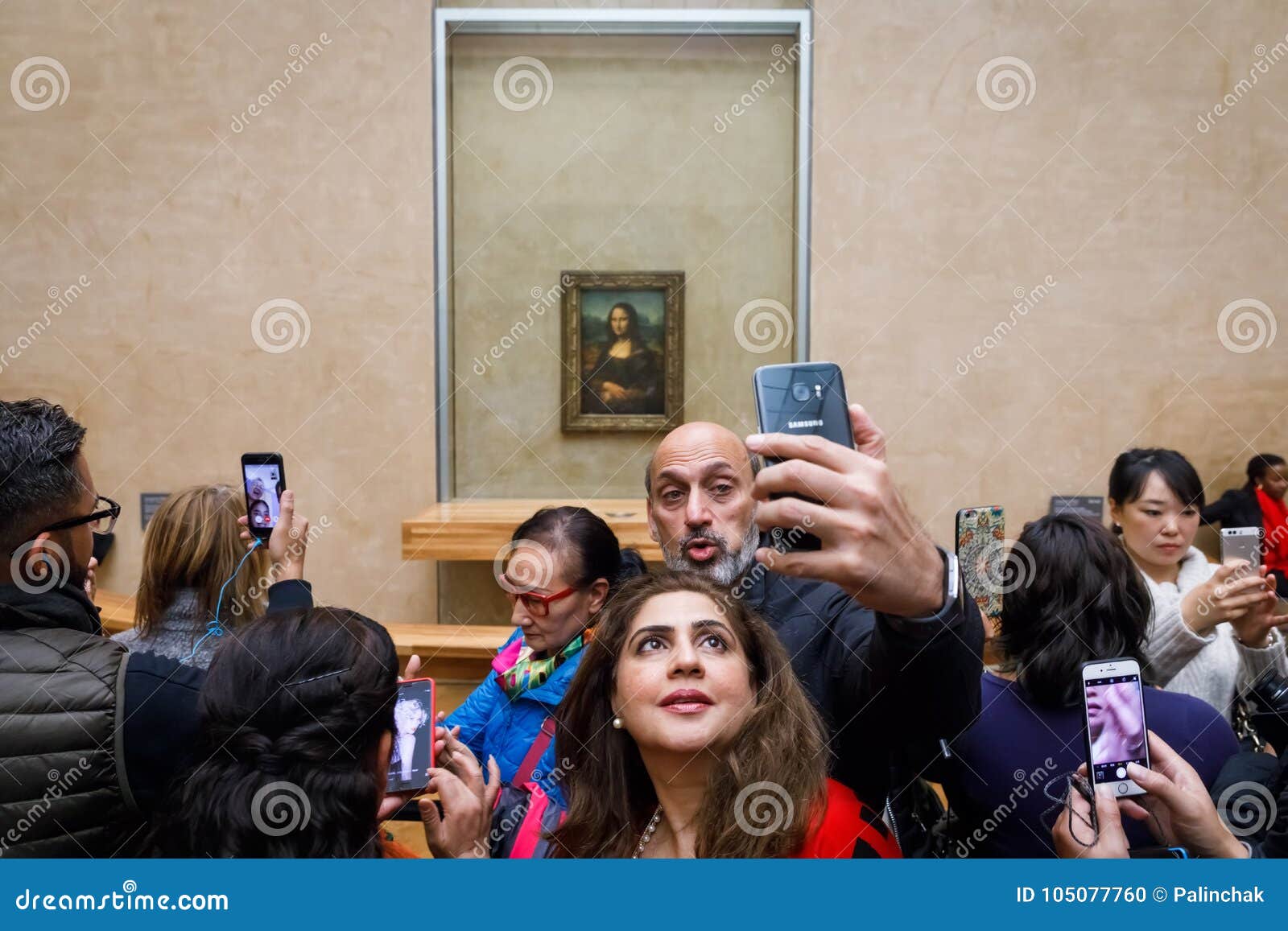 ` S Mona Lisa De Leonardo Da Vinci No Louvre Museumn Imagem Editorial ...