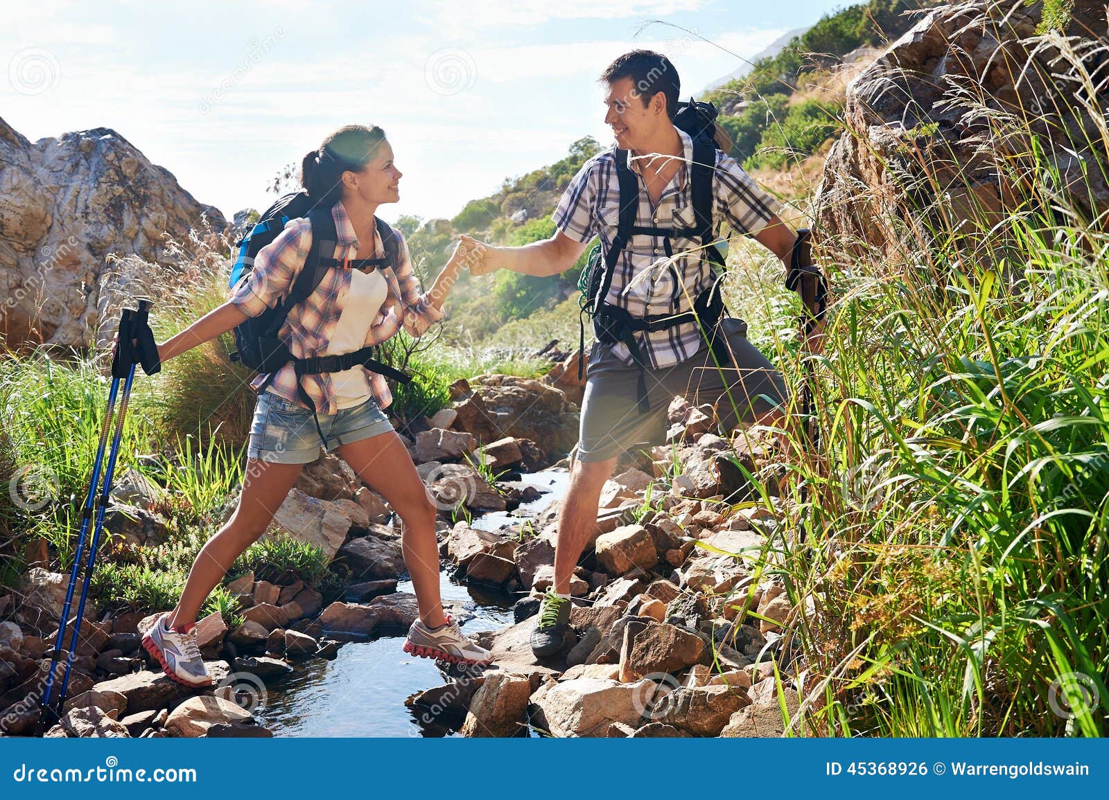 He s a natural trail guide stock photo. Image of female - 45368926