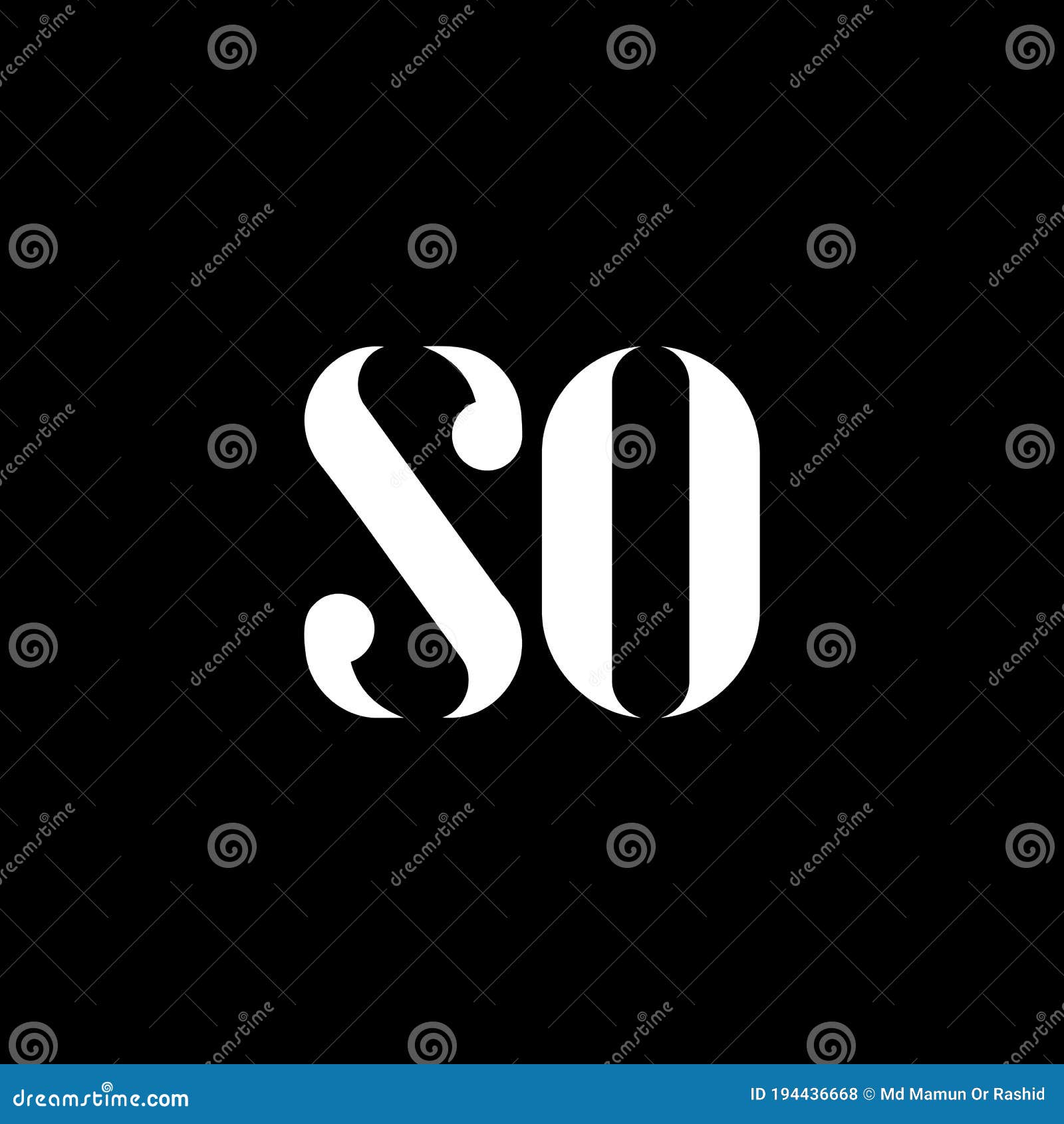 So S O Letter Logo Design. Initial Letter so Uppercase Monogram Logo ...