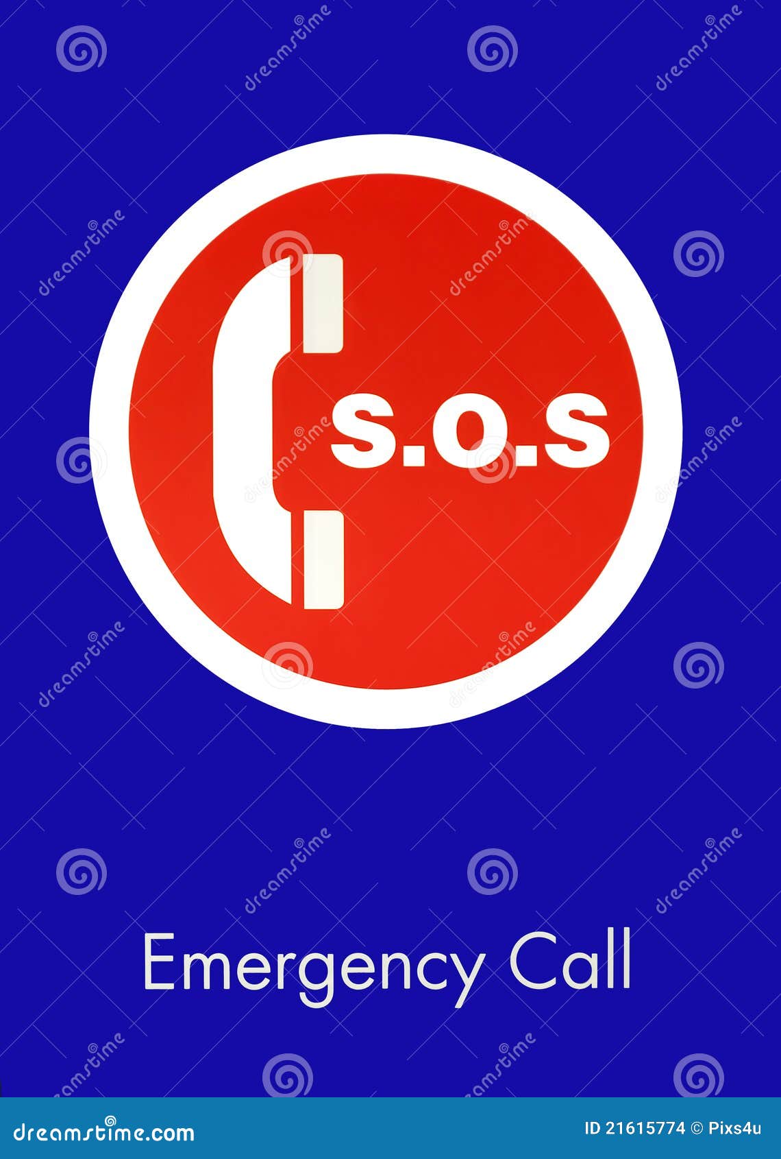 S.O.S. Signe D'appel D'urgence Photo stock - Image of téléphone ...