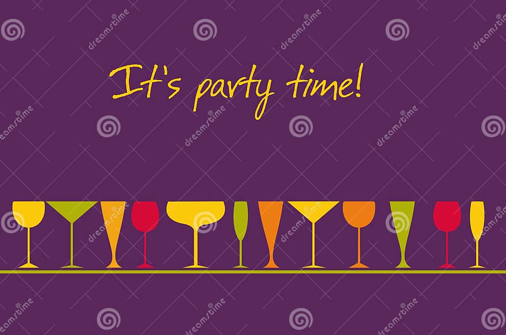 It s party time stock vector. Illustration of leisure - 11454036