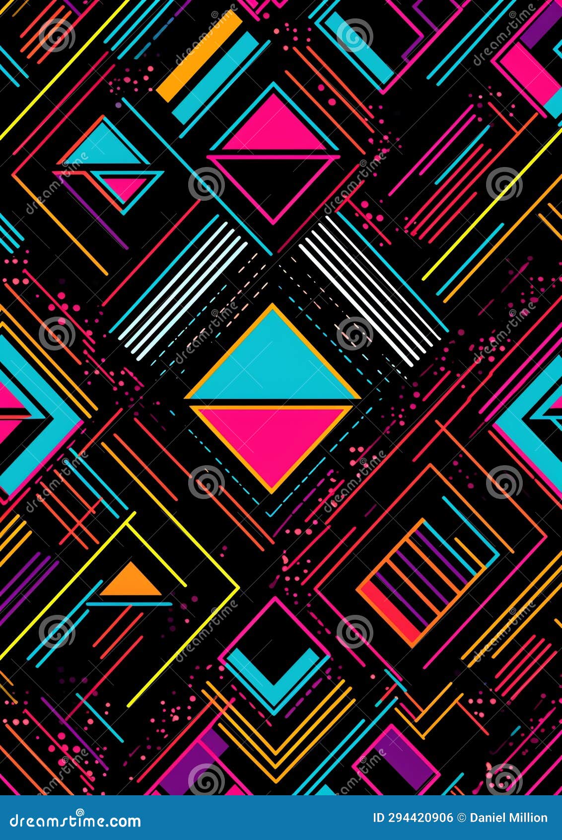 80s Patterned Fabric Texture Frame 80s Retro Nostalgic Stock ...