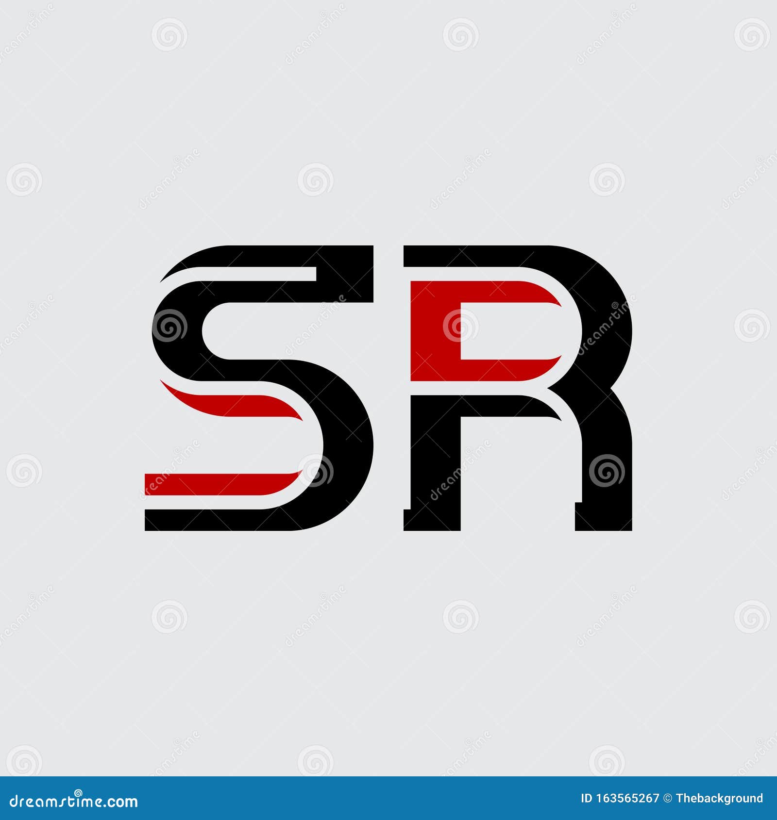 S and R Initials or Logo. SR - Monogram or Logotype Stock Vector ...