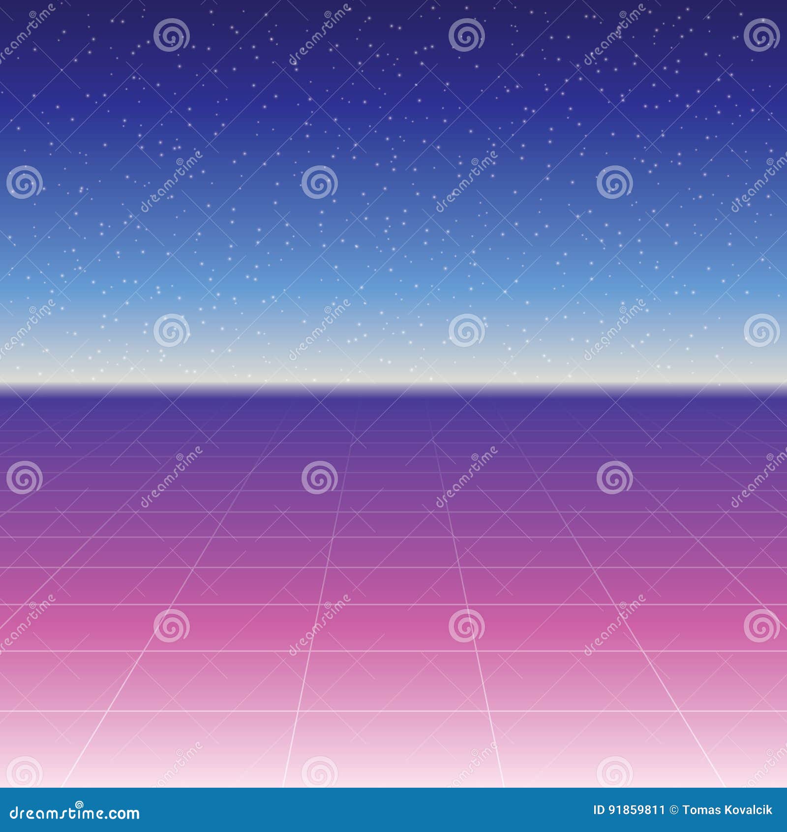 80s Retro Background with Grid Stock Vector - Illustration of poster ...