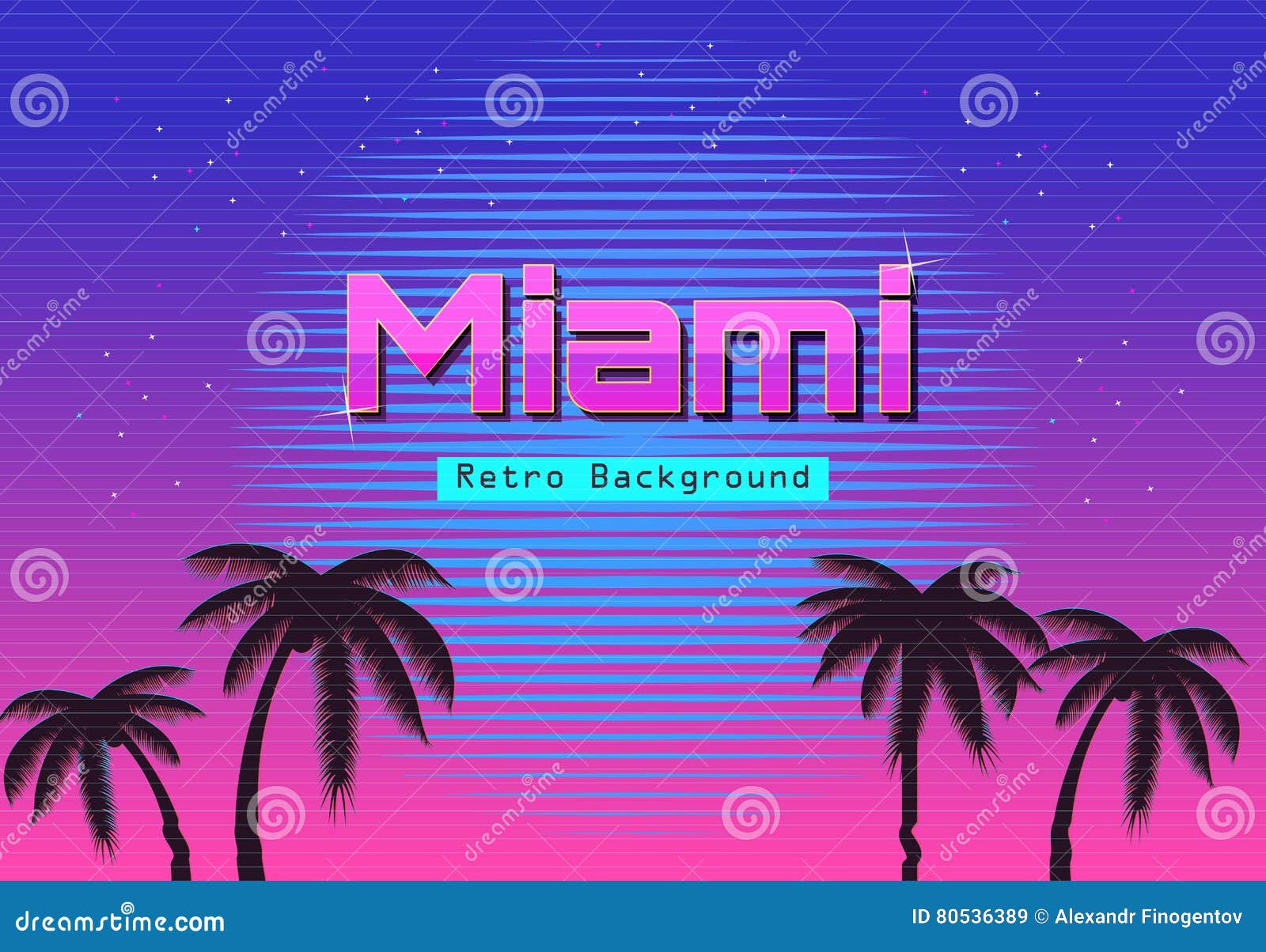 Neon Beach Party Poster. Tropical Paradise, Summer Partying Night And ...