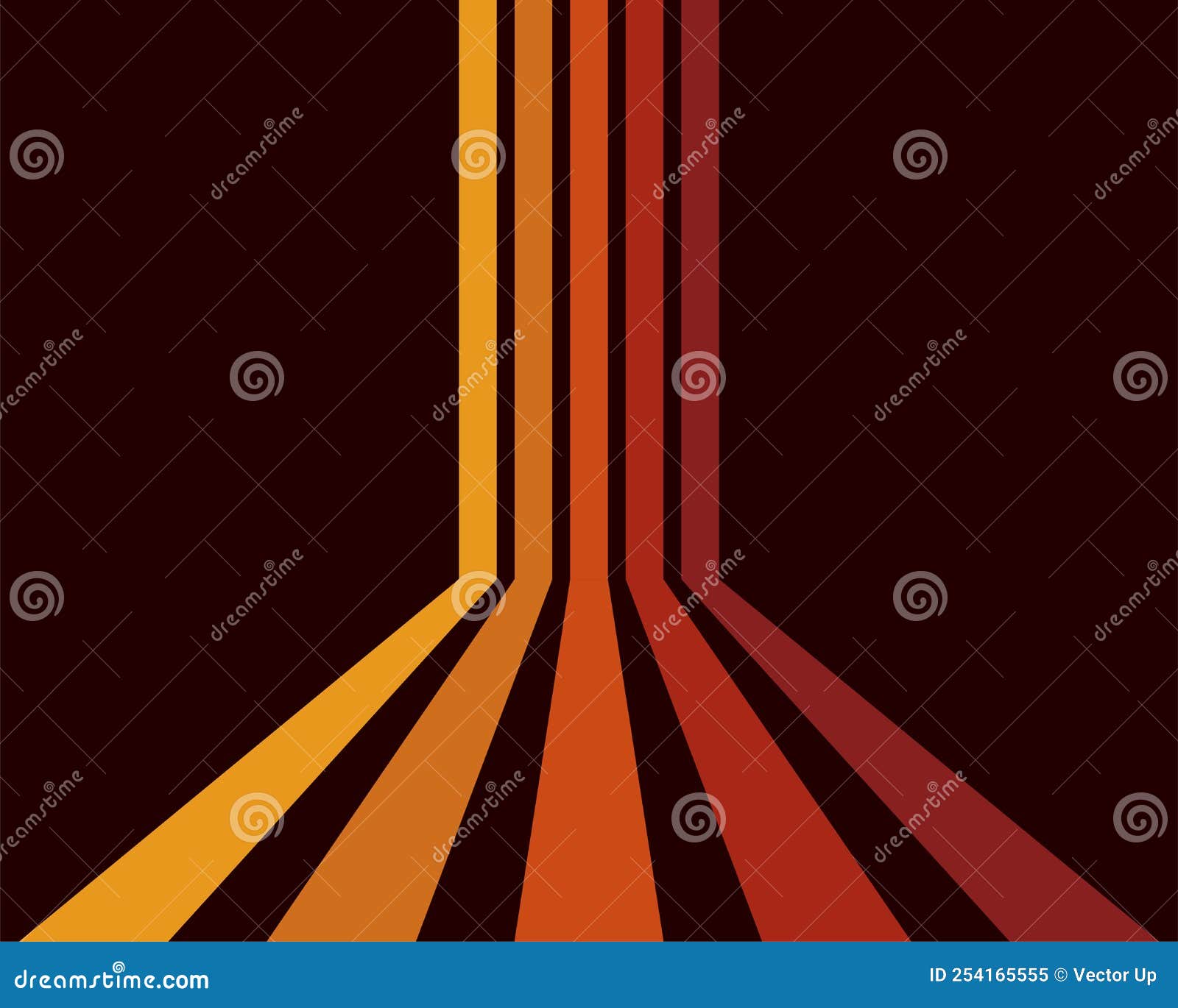 70 S Retro Seamless Rainbow Stripes. Vector Stock Illustration. Stock ...