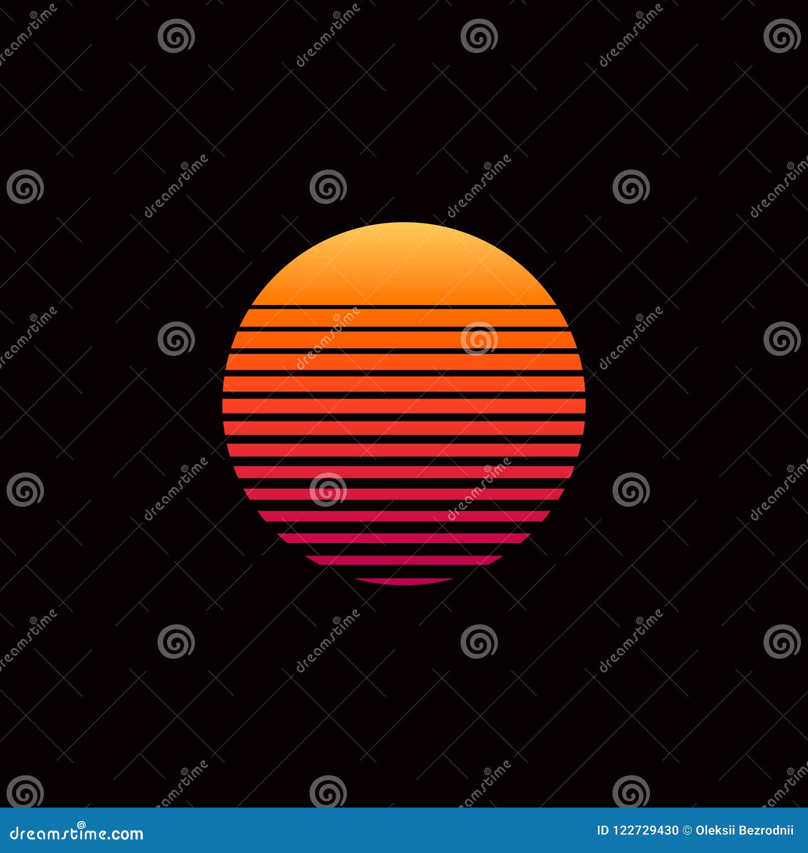 80s Retro Sunset Vector Illustration Stock Vector - Illustration of ... 80s Retro Sunset Vector Illustration Stock Vector - Illustration of ...
