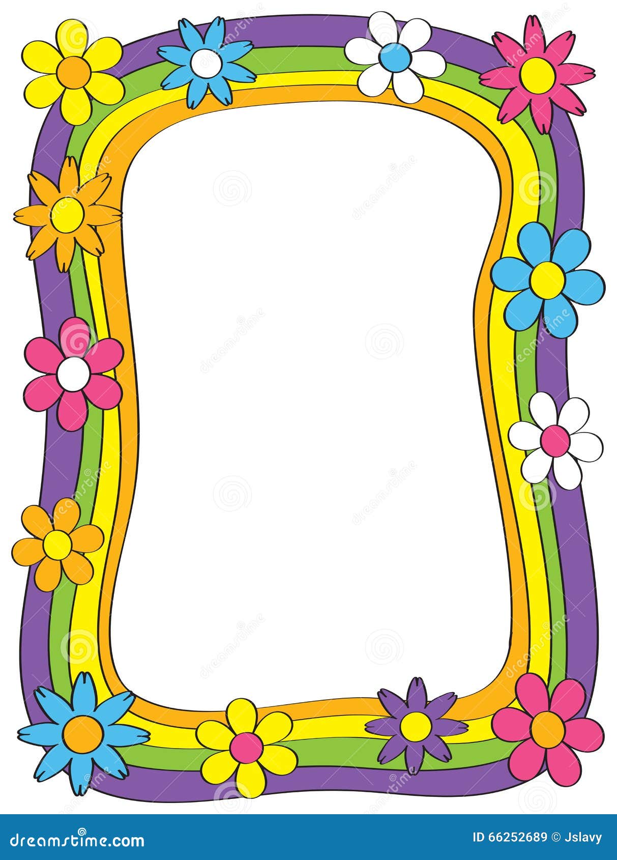 60s 70s Border stock vector. Illustration of peace, trippy - 66252689
