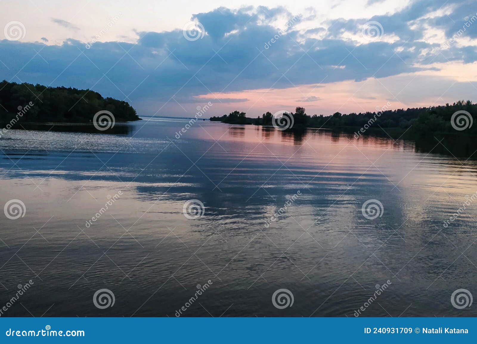 Sunset. Last night... stock image. Image of cloud, lake - 240931709