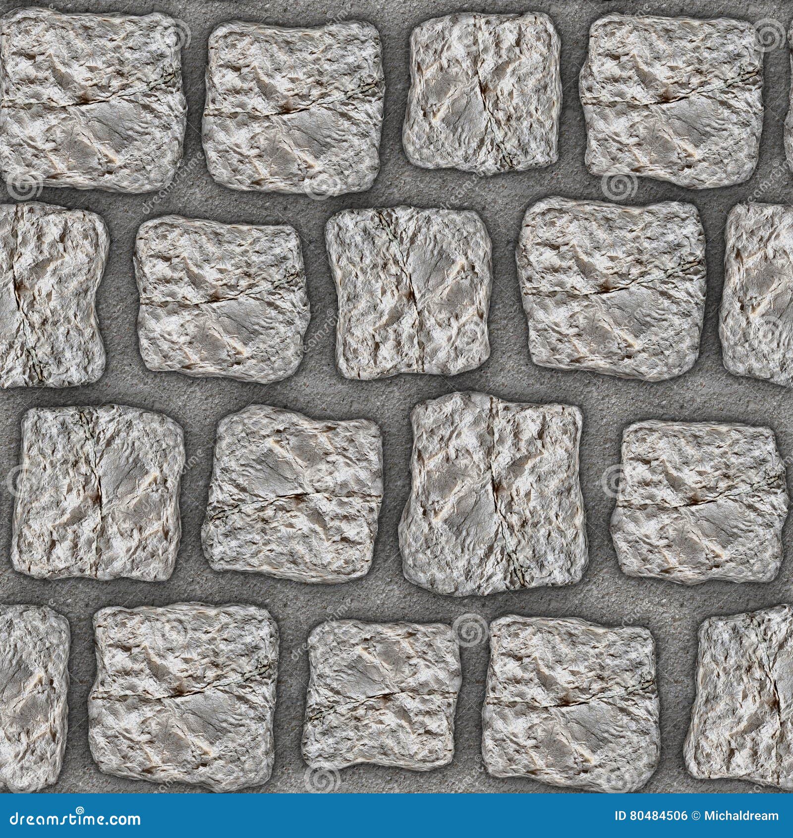 S007 Seamless Texture - Cobblestone Pavers Stock Illustration ...
