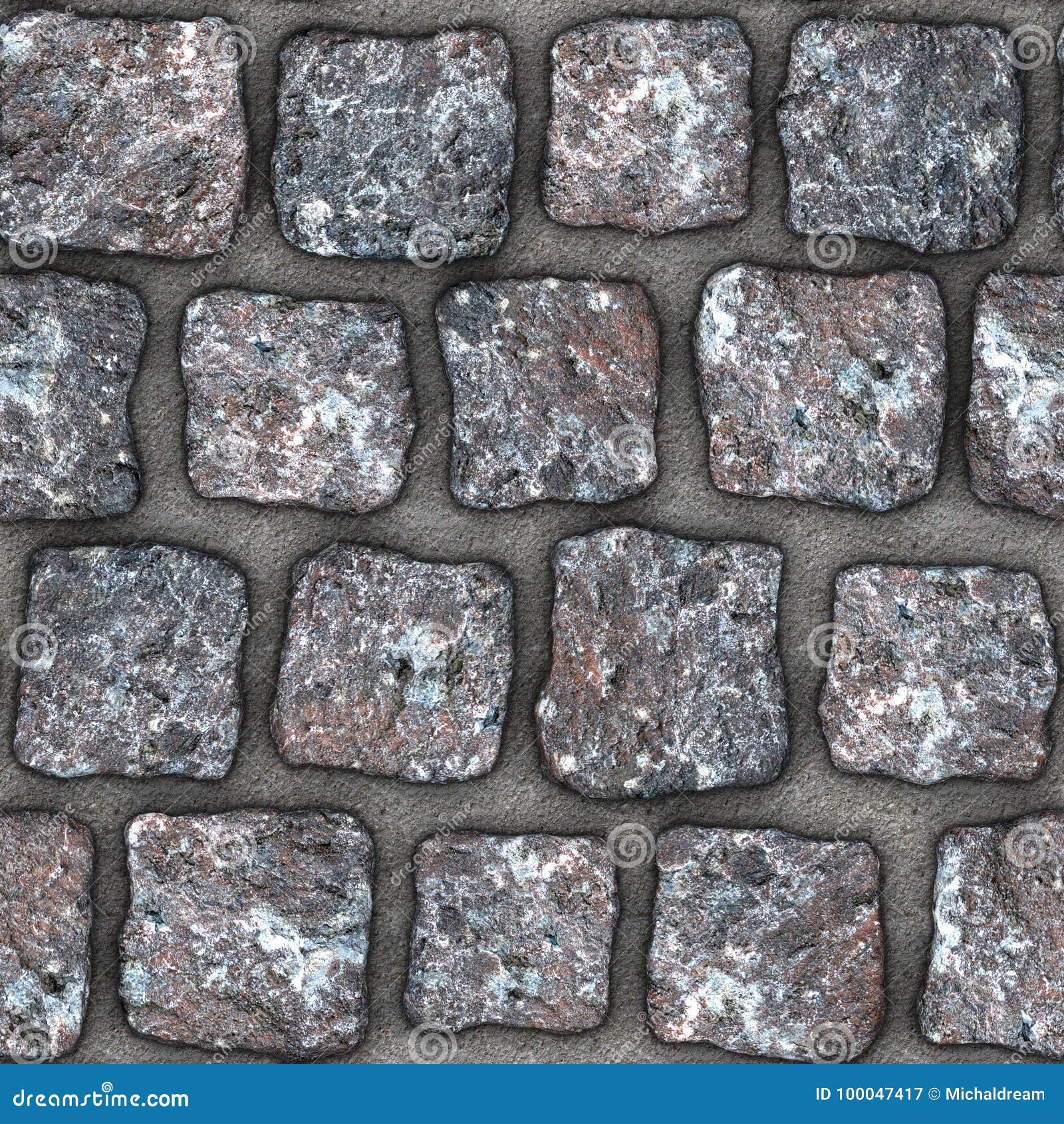S020 Seamless Texture - Cobblestone Pavers Stock Illustration ...