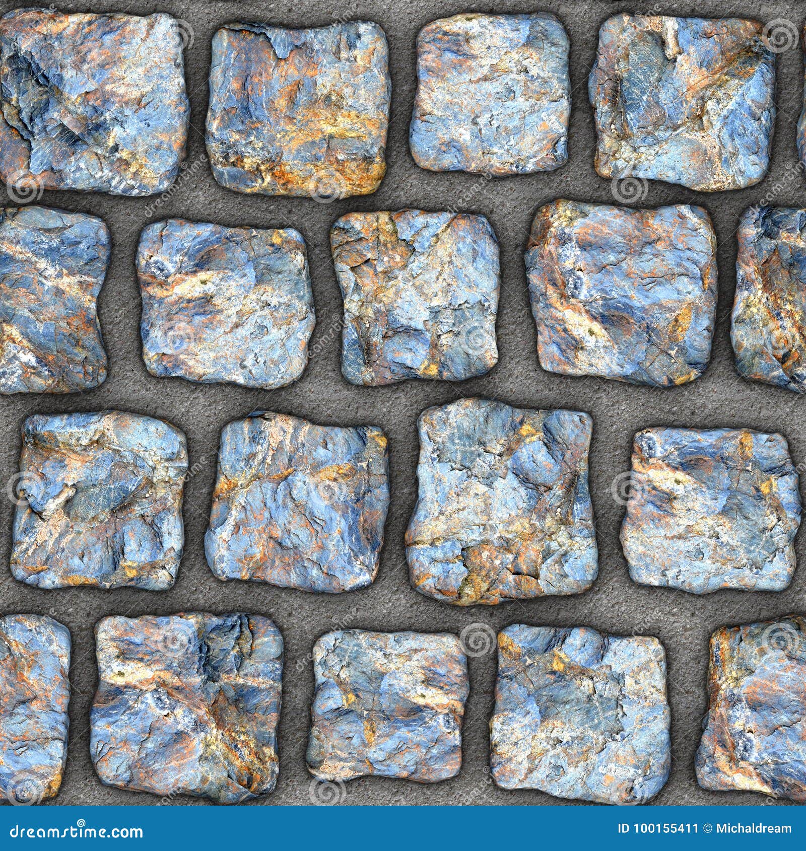 S038 Seamless Texture - Cobblestone Pavers Stock Image - Image of ...