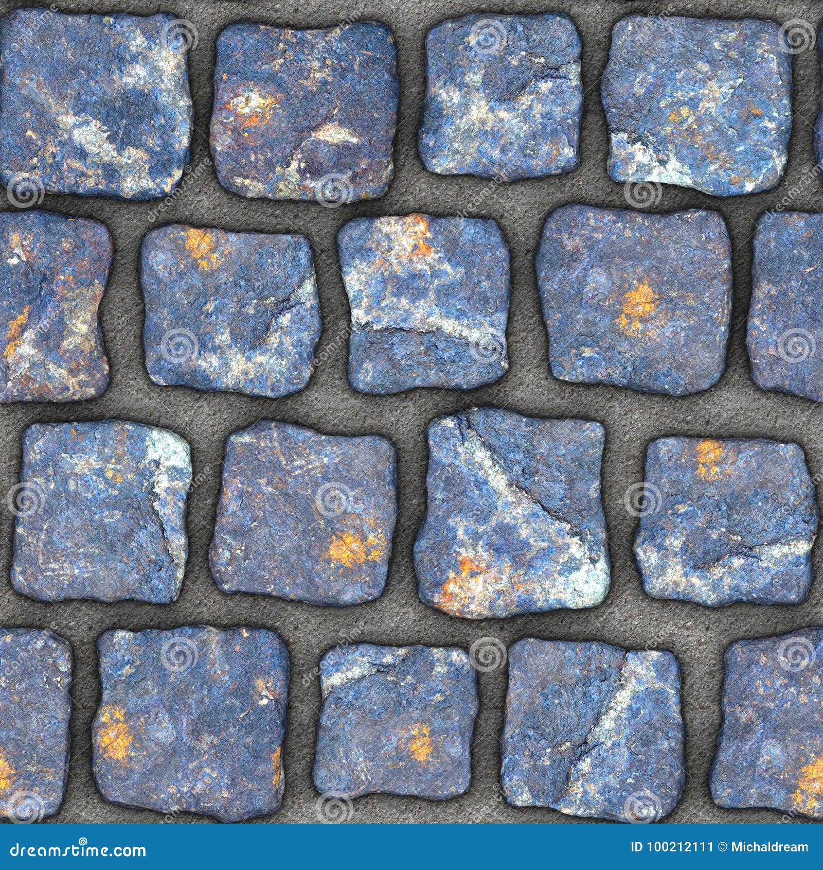 S053 Seamless Texture - Cobblestone Pavers Stock Image - Image of ...