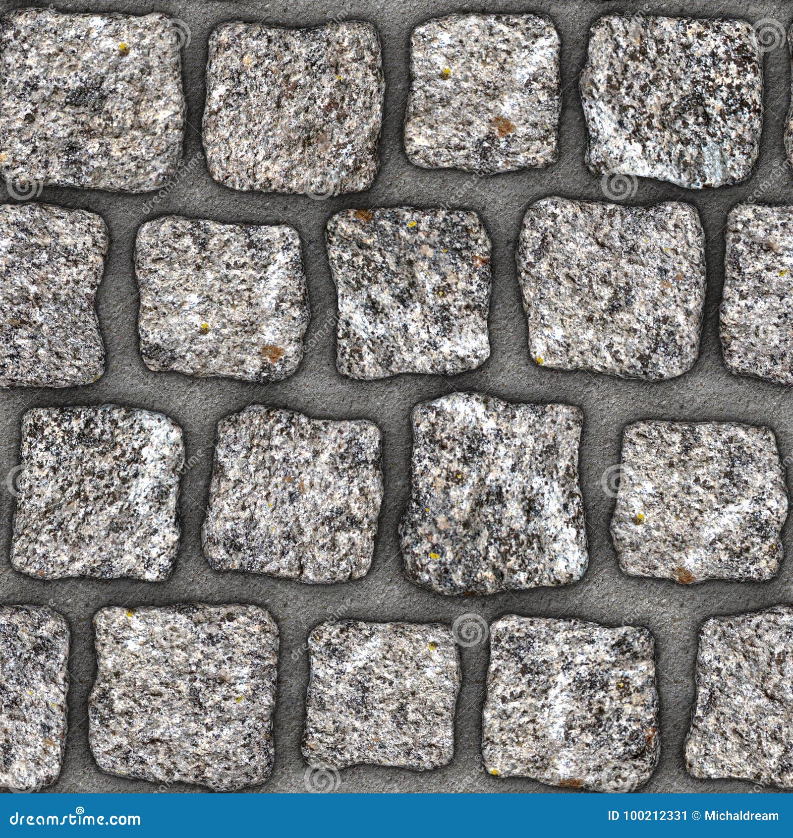 S062 Seamless Texture - Cobblestone Pavers Stock Illustration ...