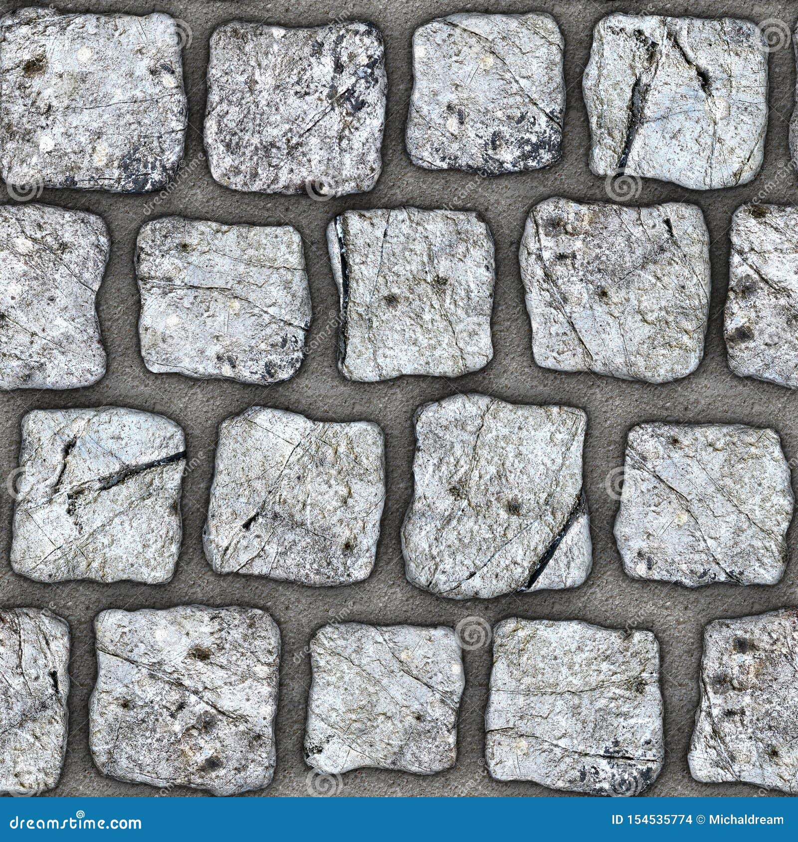 S141 Seamless Texture - Cobblestone Pavers Stock Illustration ...