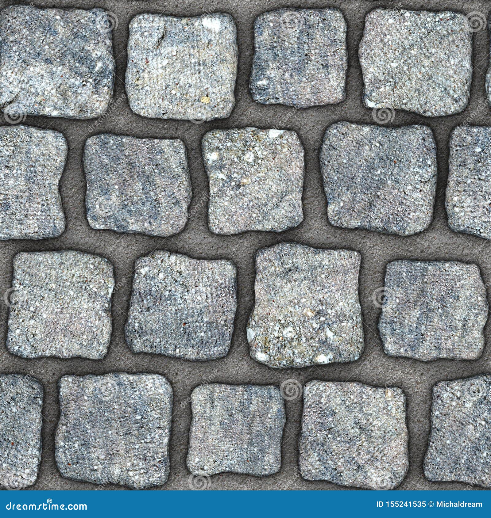 S157 Seamless Texture - Cobblestone Pavers Stock Illustration ...