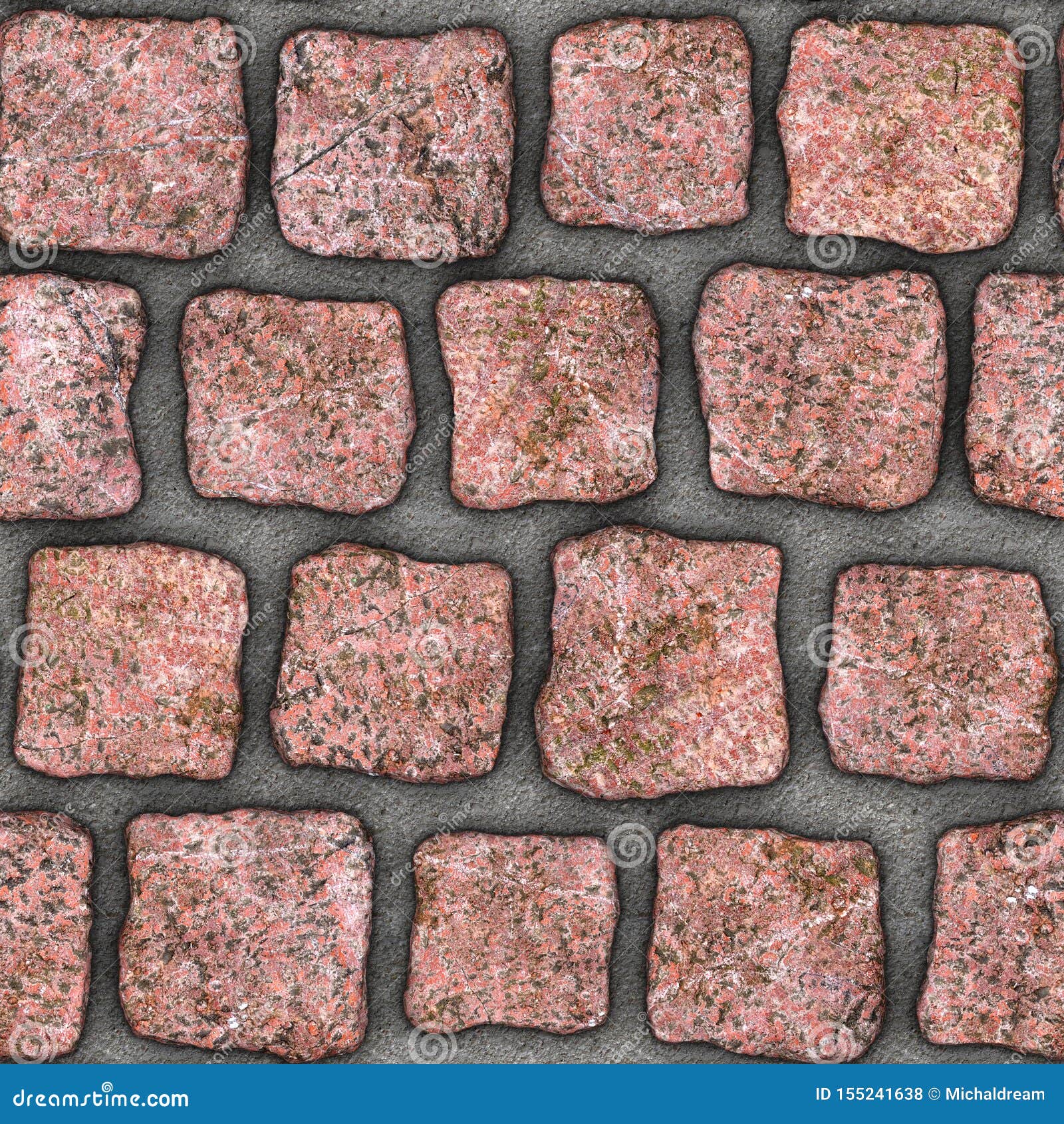 S158 Seamless Texture - Cobblestone Pavers Stock Illustration ...