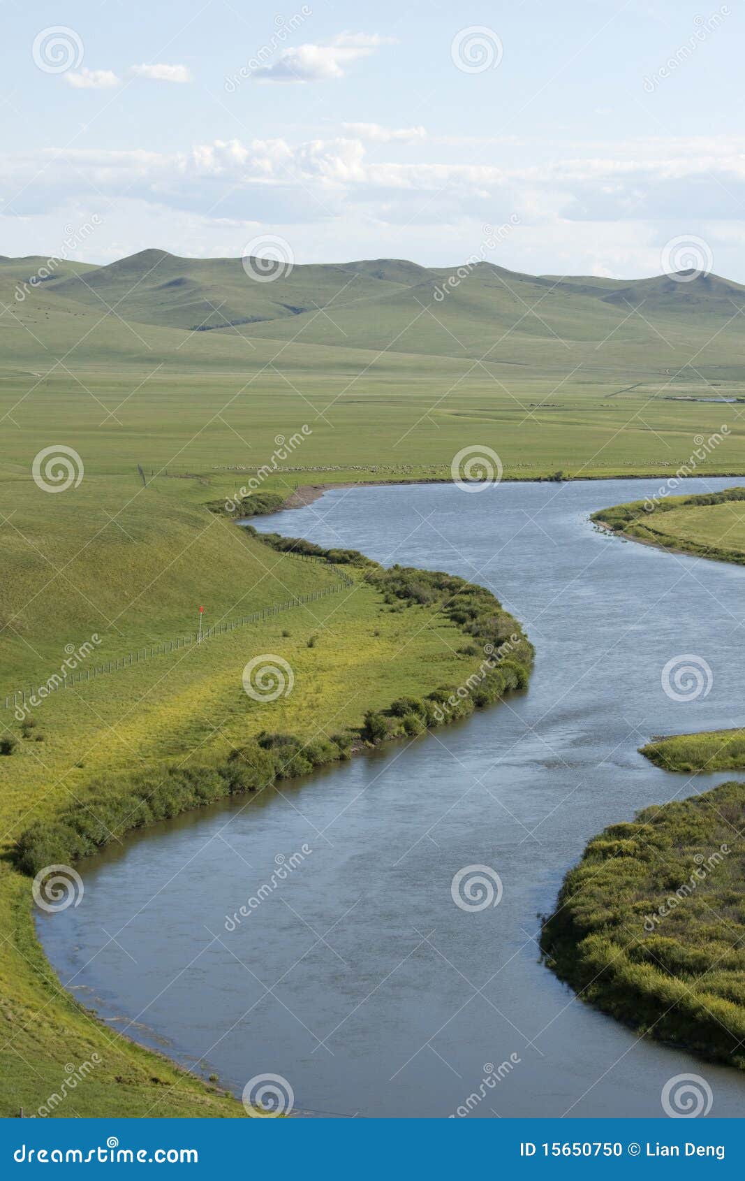 S shape river stock photo. Image of meadow, outside, peaceful - 15650750