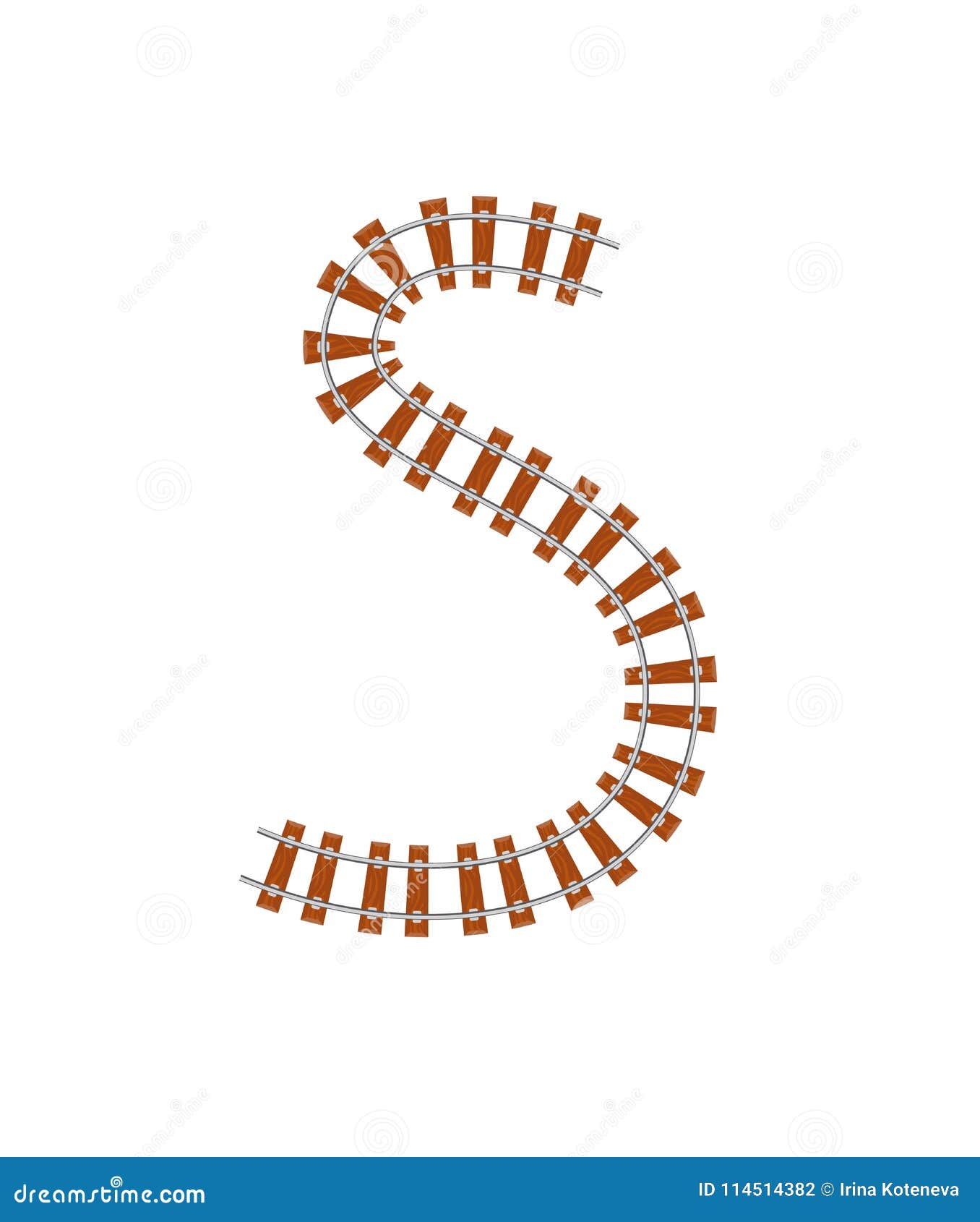 Train Track, Infinity Shape. Railroad Loop Logo, Railway Simple Icon ...