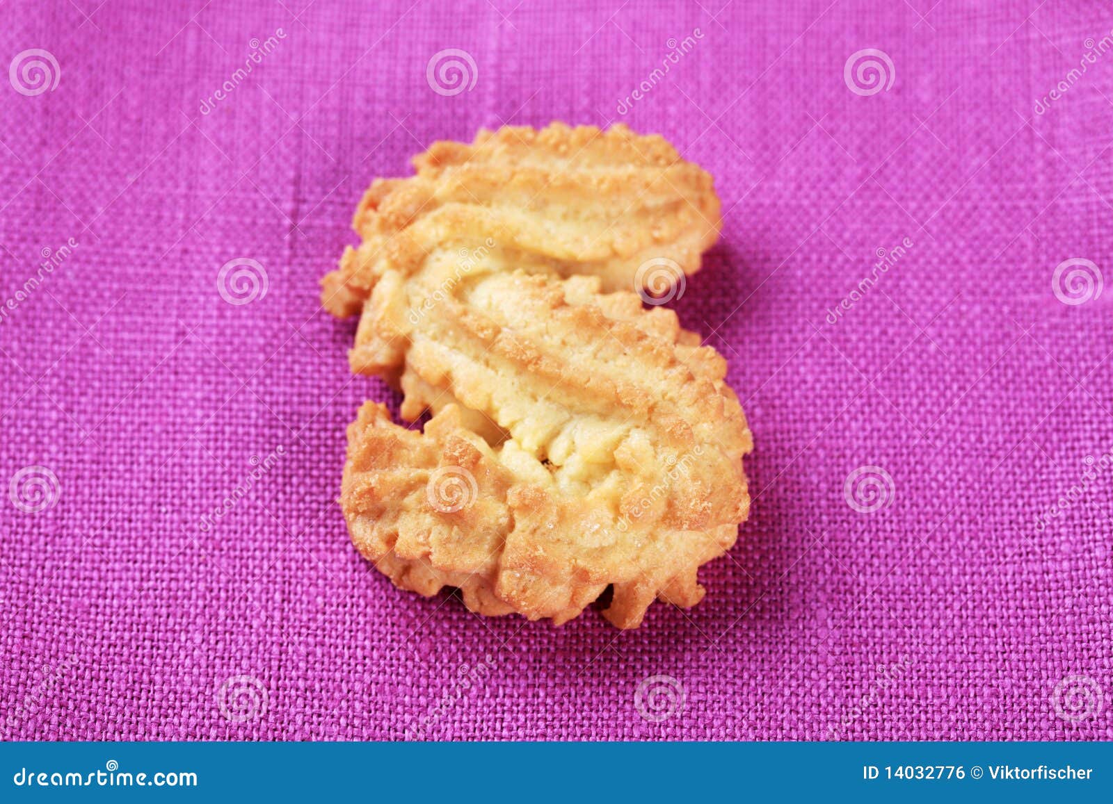 S-shaped cookie stock photo. Image of snack, cloth, napkin - 14032776