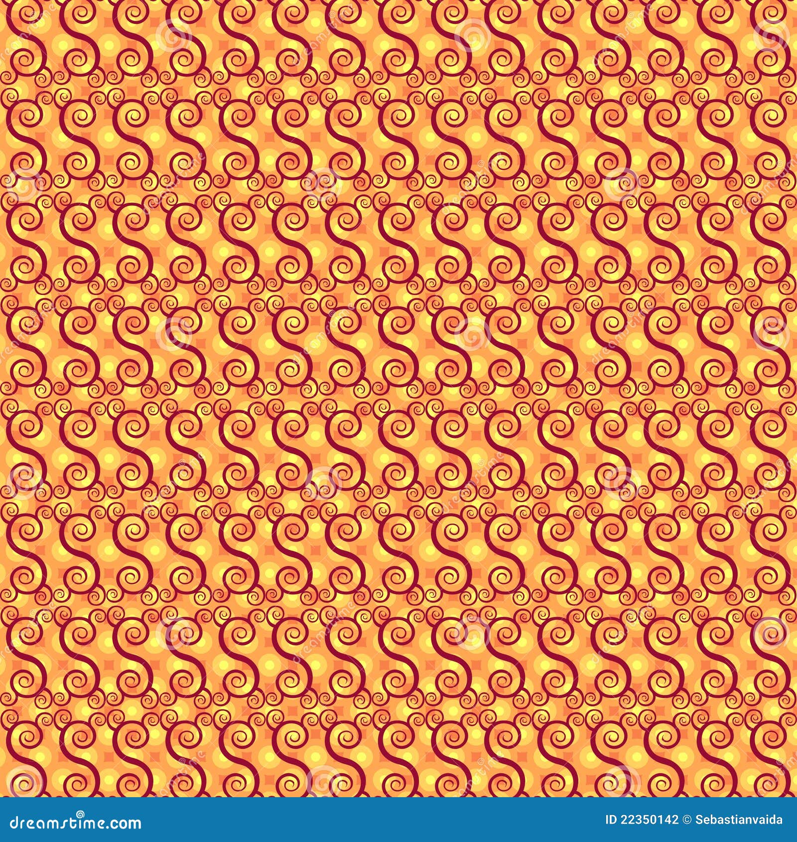 S shaped vintage pattern stock illustration. Illustration of artwork ...