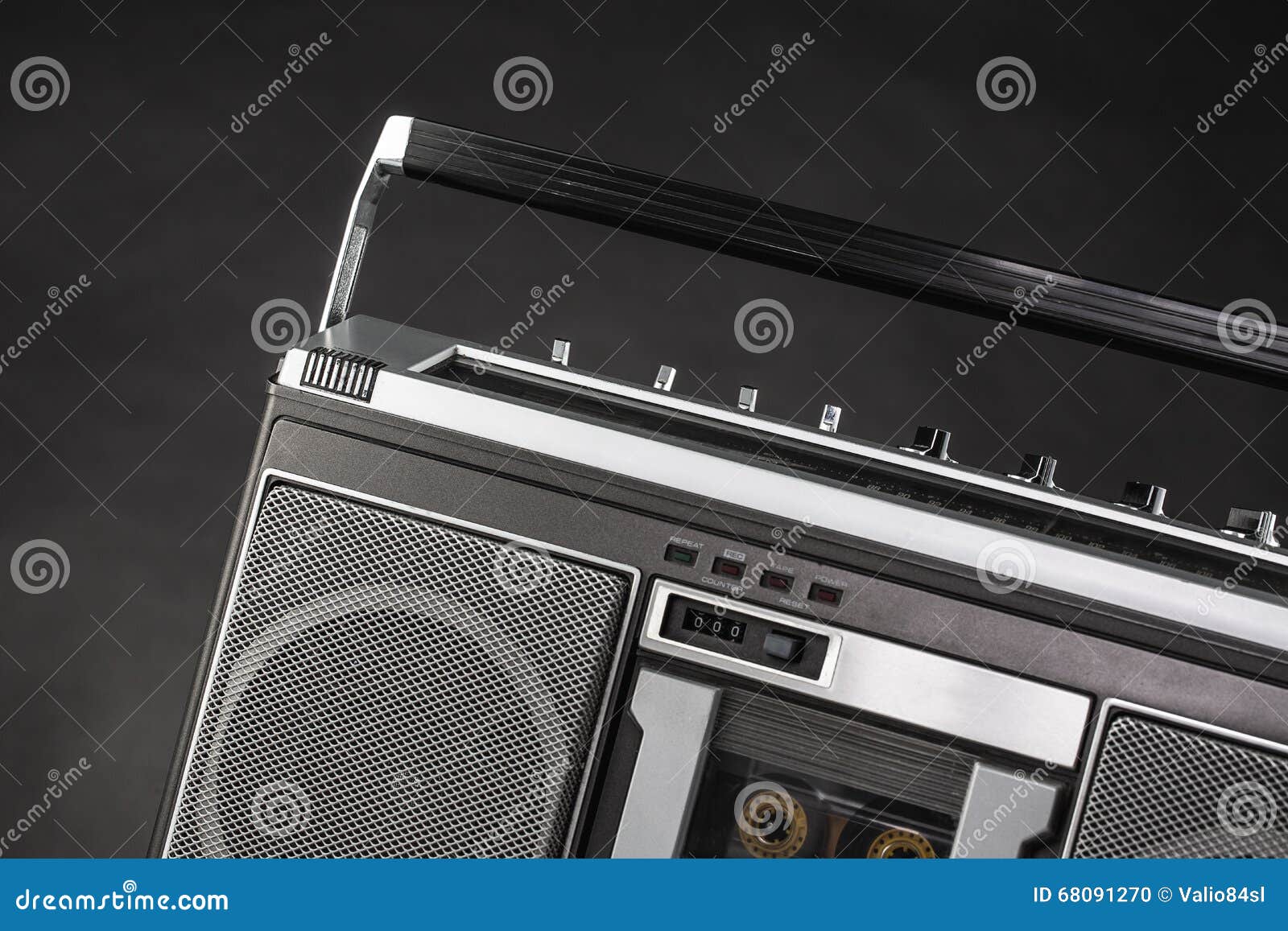 1980s Silver Radio Boom Box Stock Photo - Image of deck, ghetto: 68091270