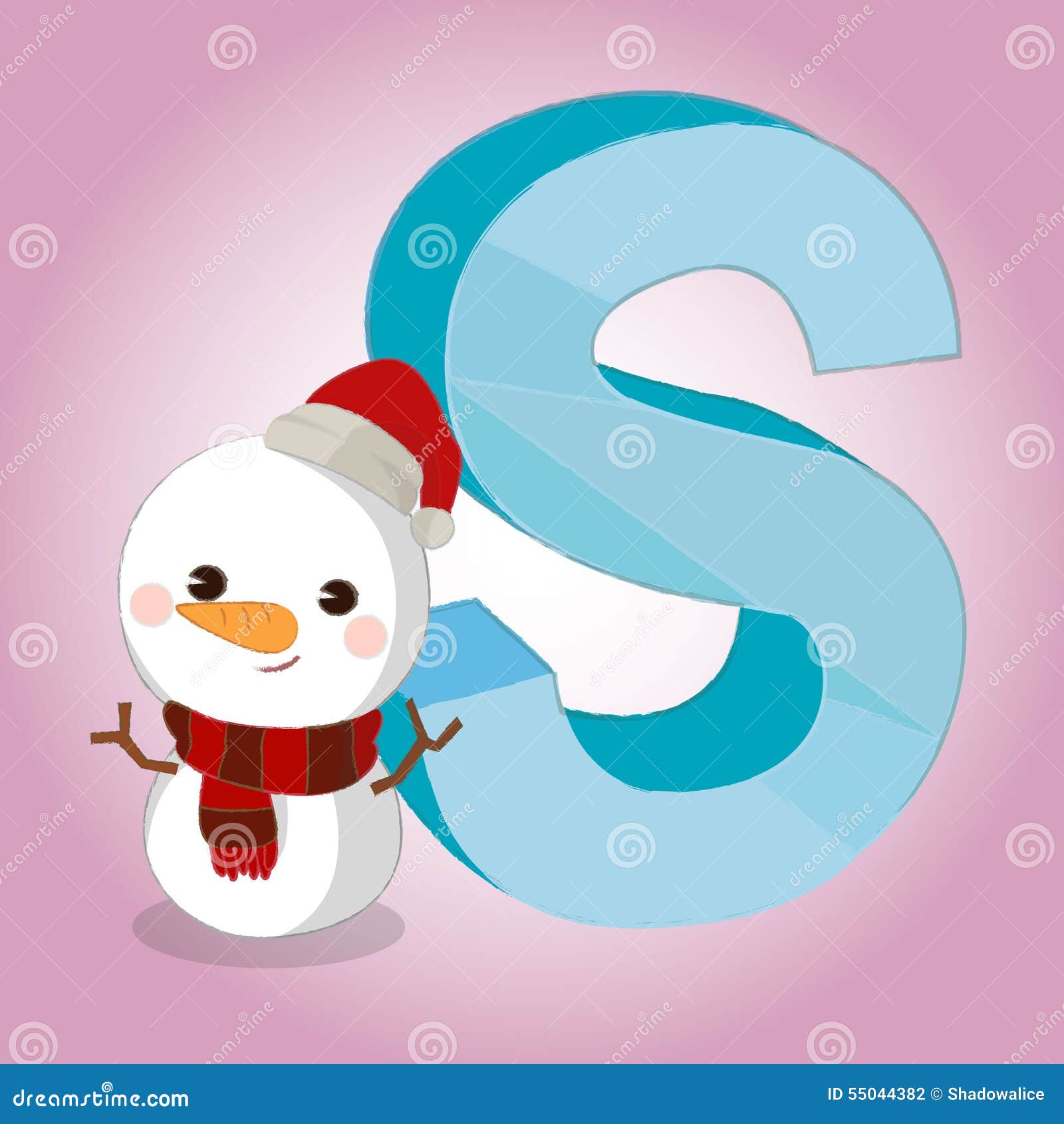 Snow Alphabet Cartoon Vector | CartoonDealer.com #7158421