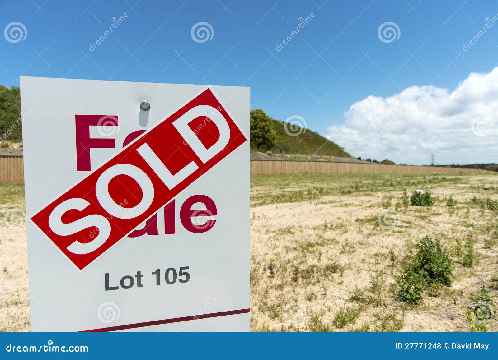 Its Sold stock photo. Image of clouds, house, caution - 27771248