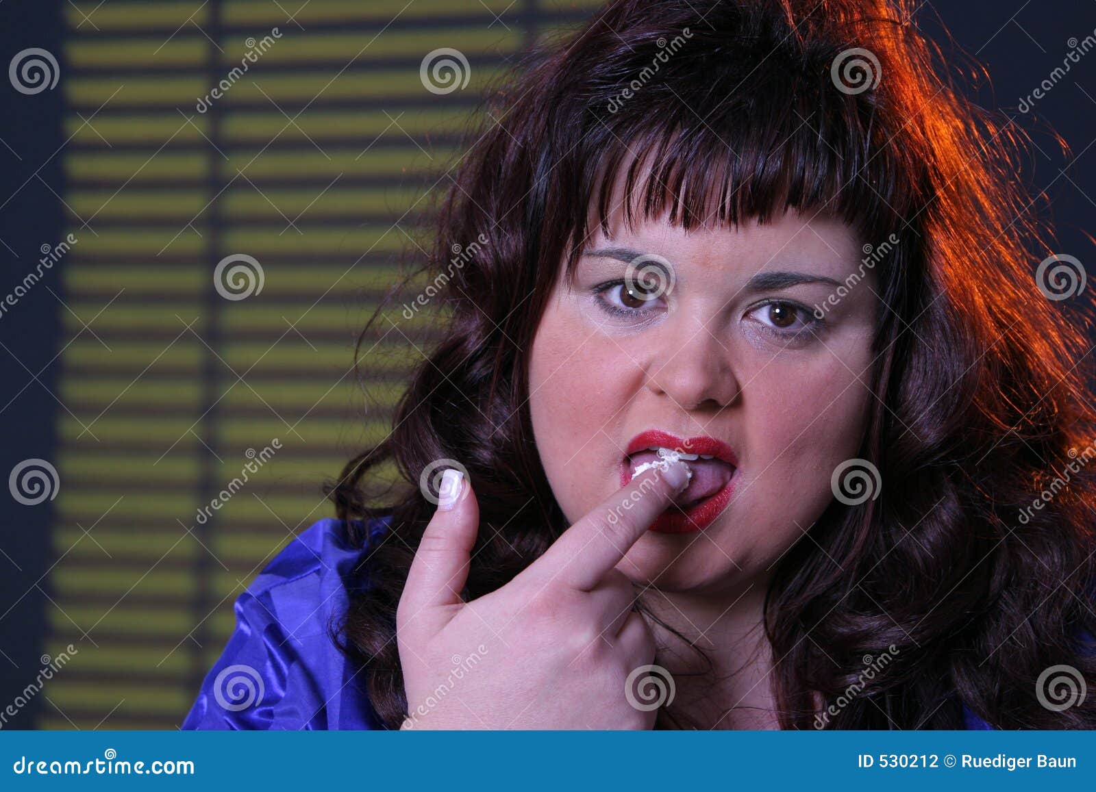 ItÂ´s sooo good stock photo. Image of face, biting, overindulgence - 530212