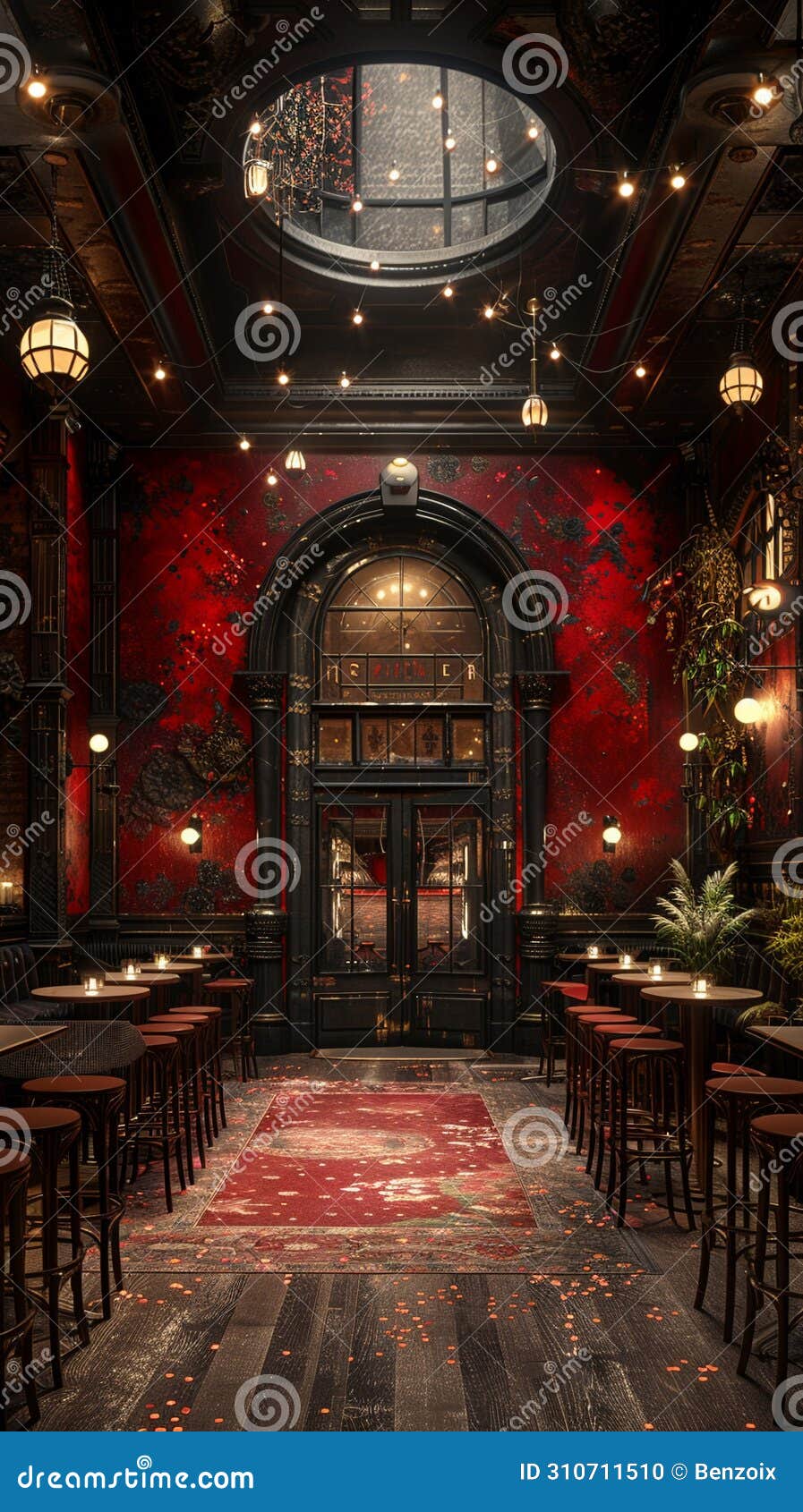 1920s Speakeasy with a Jazz Stage and Flapper-inspired Decor3D Render ...