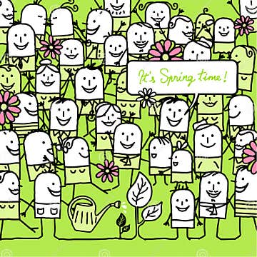 It s Spring time ! stock vector. Illustration of flowers - 9376340