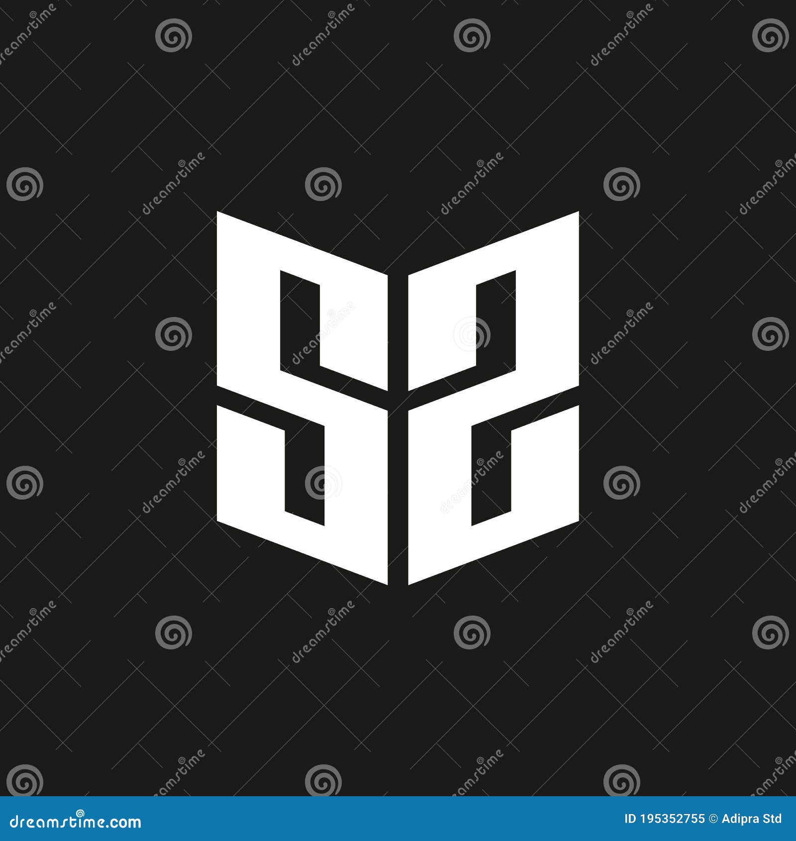 S2 or SS Letter Vector Logo Template Stock Vector - Illustration of ...