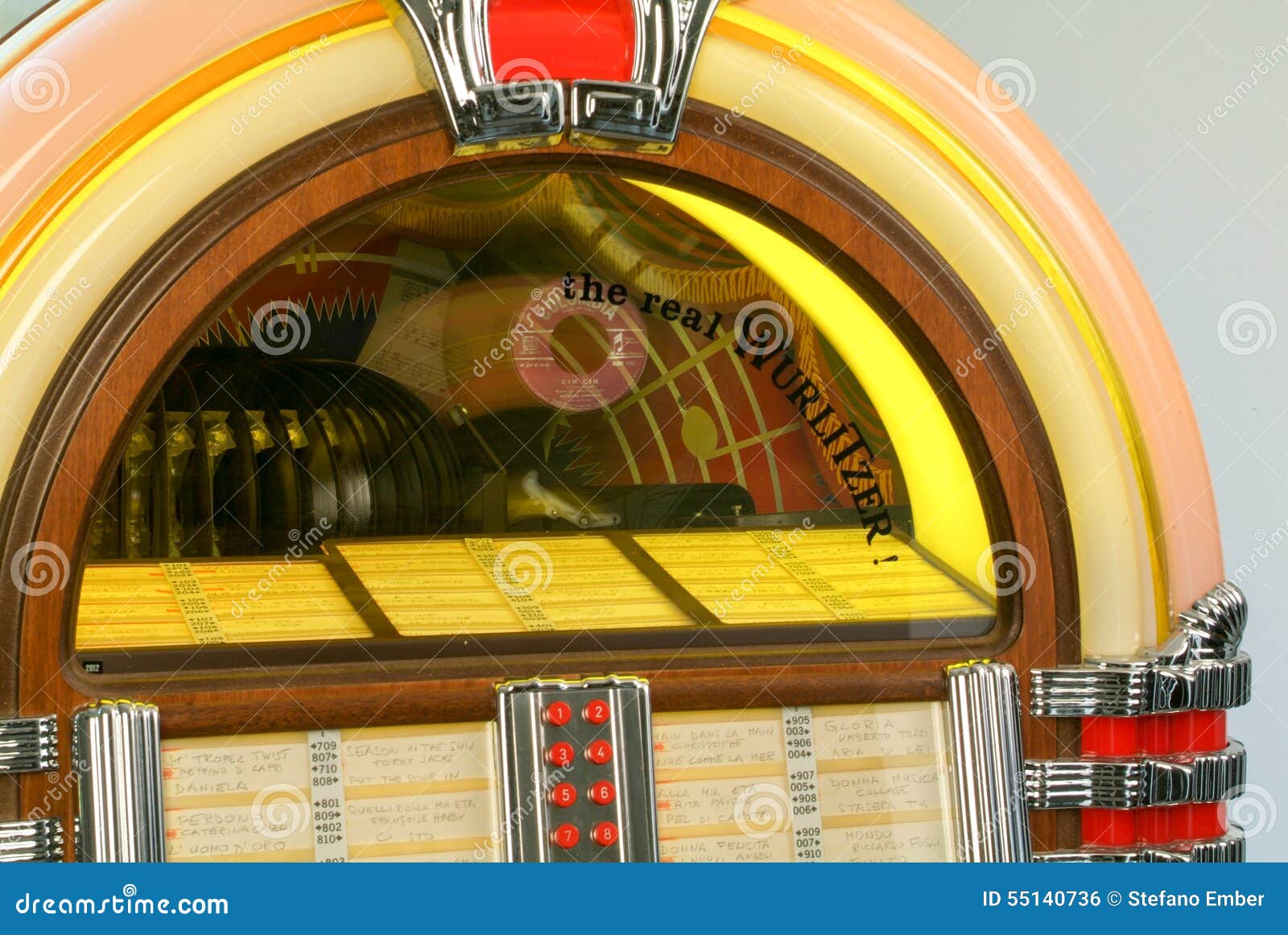 1950 s style Juke Box editorial photo. Image of wurlitzer - 55140736