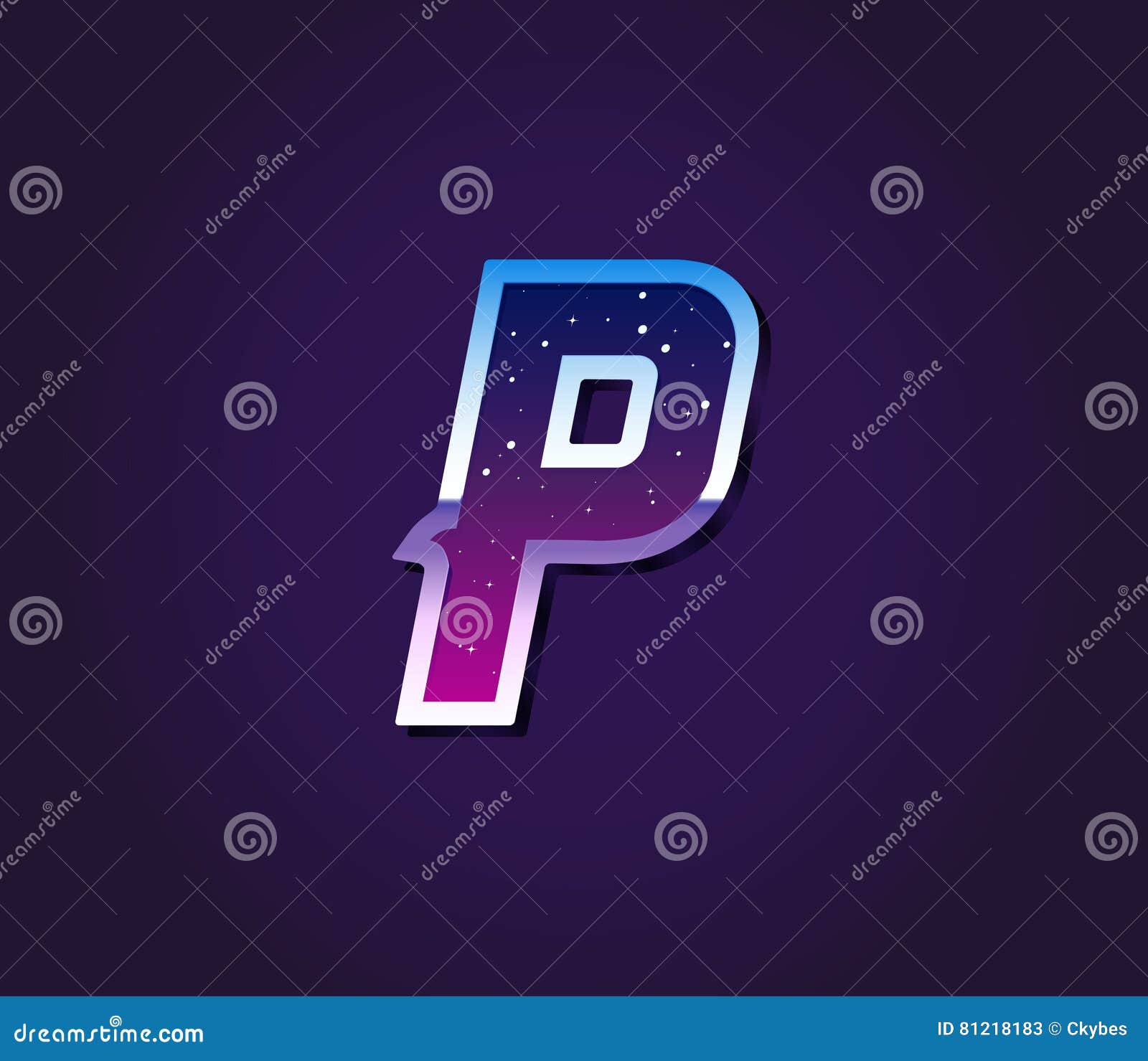 80s Style Retro Sci-Fi Universe Font Vector Stock Vector - Illustration ...