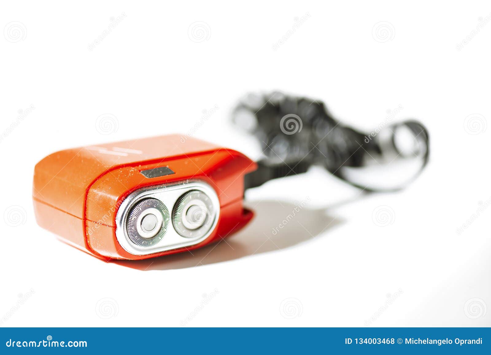 60s Style Vintage Orange Electric Shaver Stock Photo - Image of retro ...